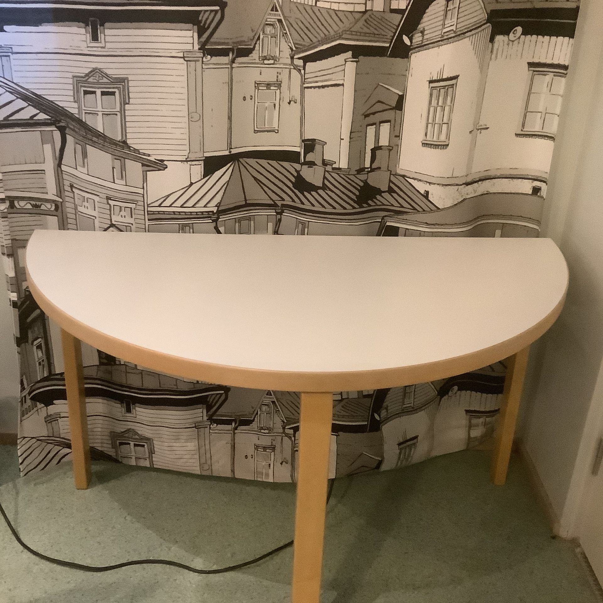 Aalto table 95, birch - white | Franckly