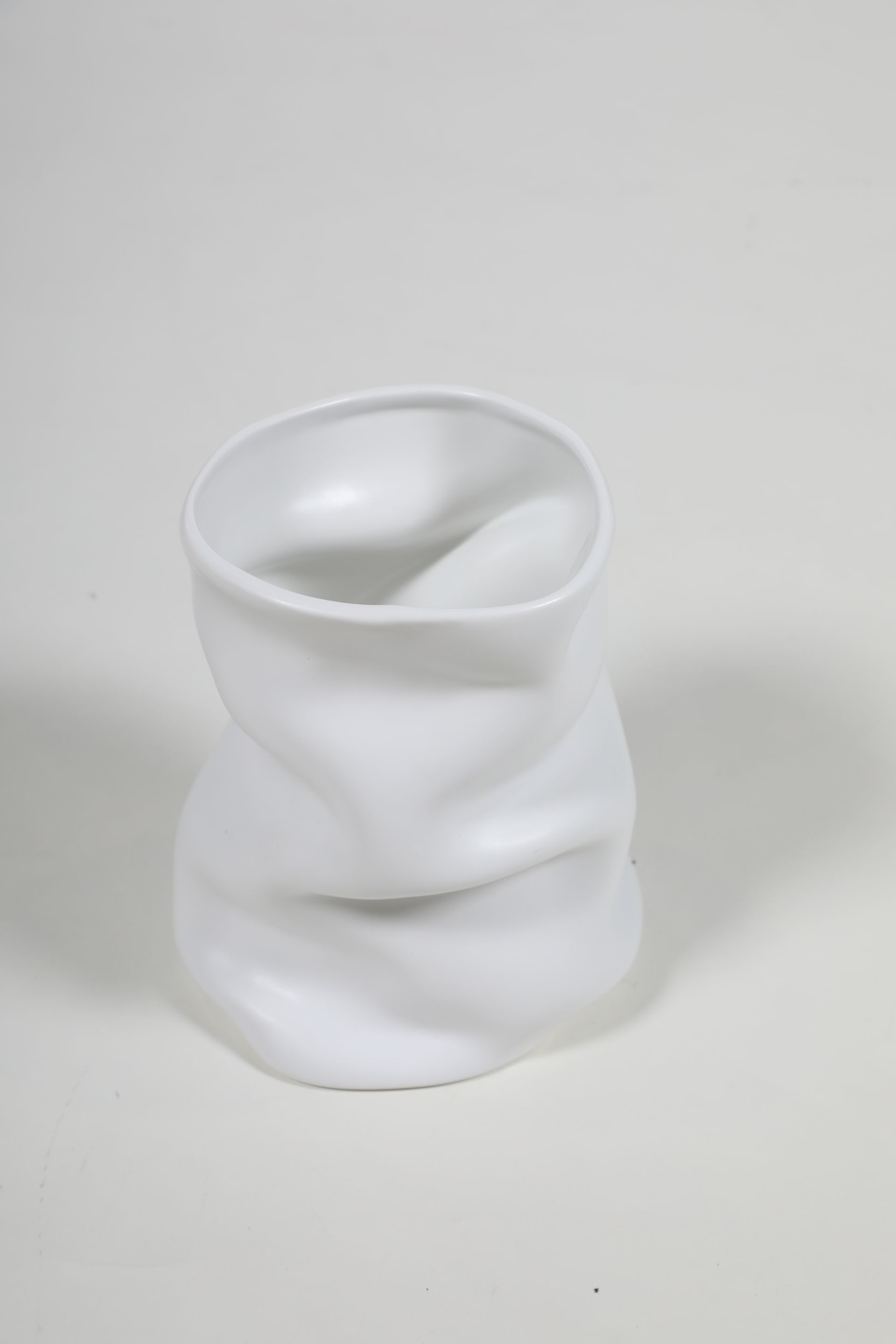 Collapse vase, 20 cm, white | Franckly