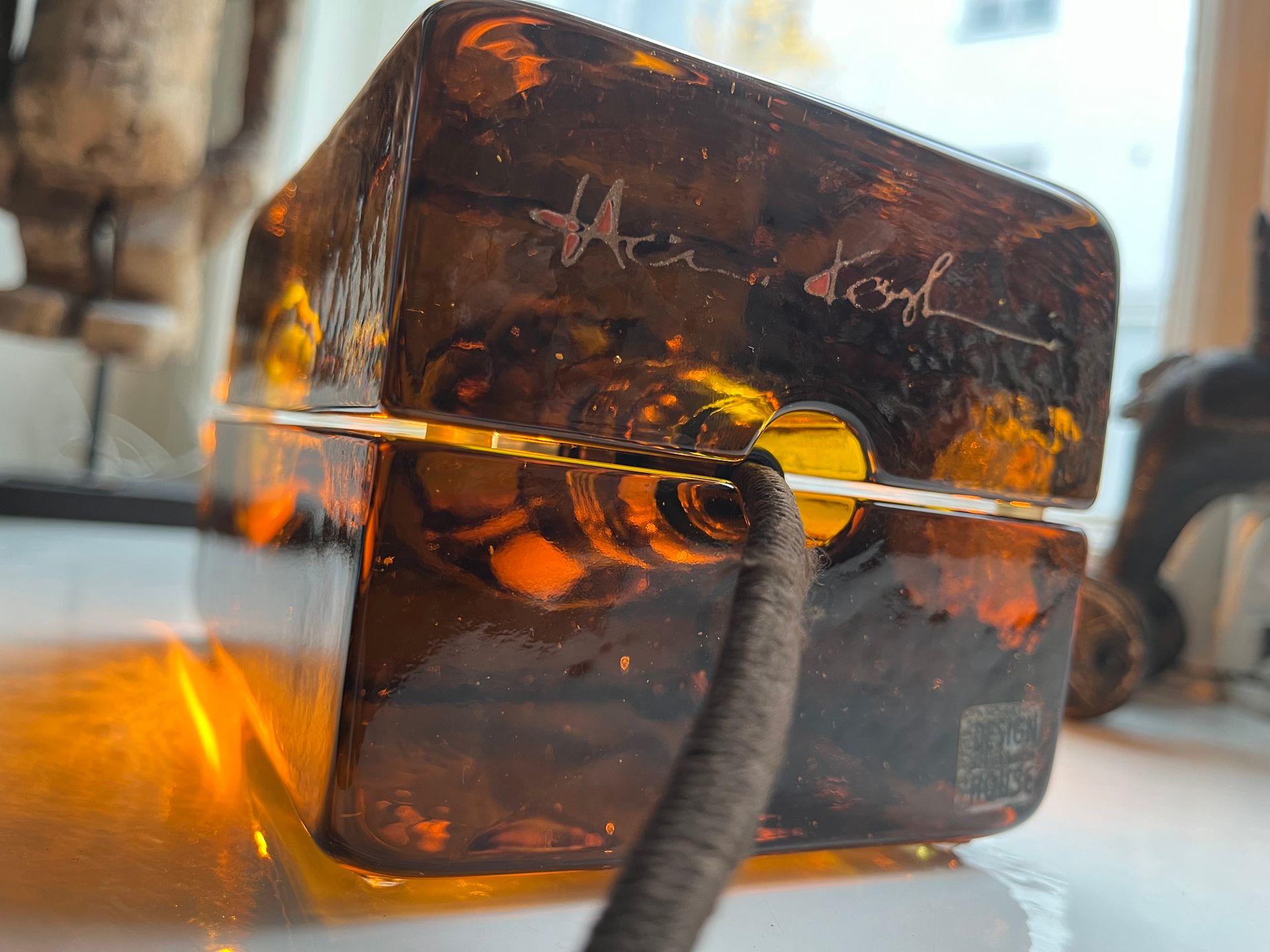 Block Lamp Amber | Franckly