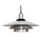 Multi layered pendant light by Kurt Wiborg for Jeka Lamper. Denmark ...