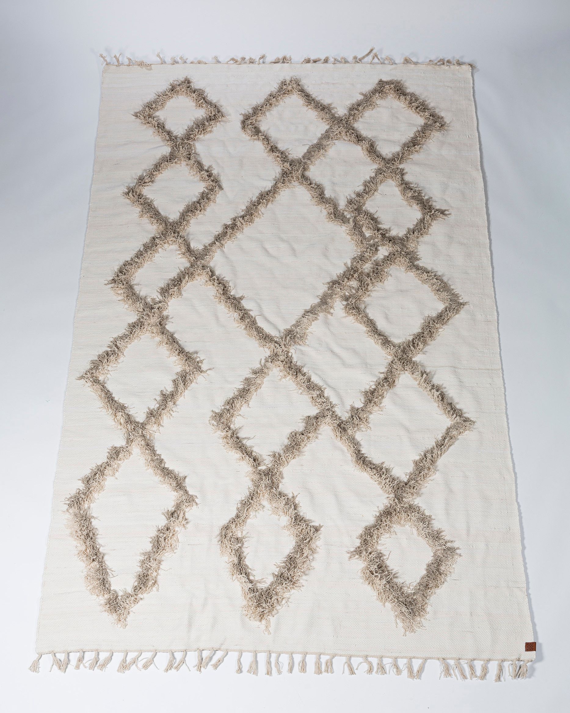 Tie rug 200 x 300 cm, grey | Franckly