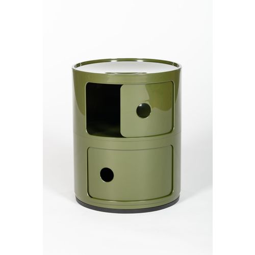 Componibili storage unit, 2 modules, green | Franckly