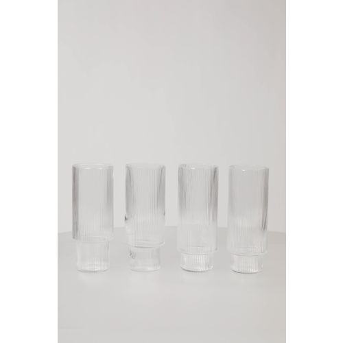 Ripple glass, long, clear | Franckly