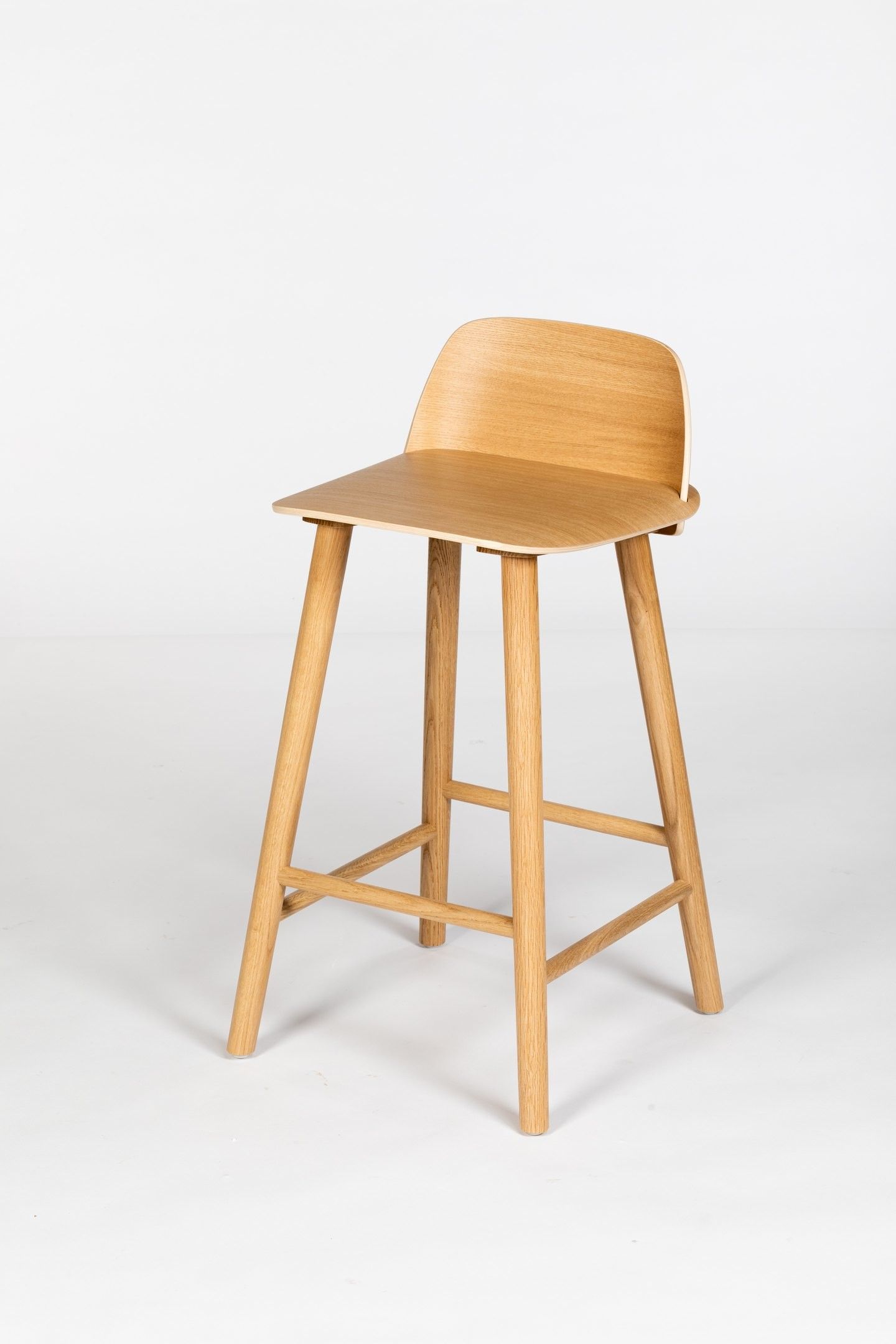 Nerd counter stool, 65 cm, oak | Franckly
