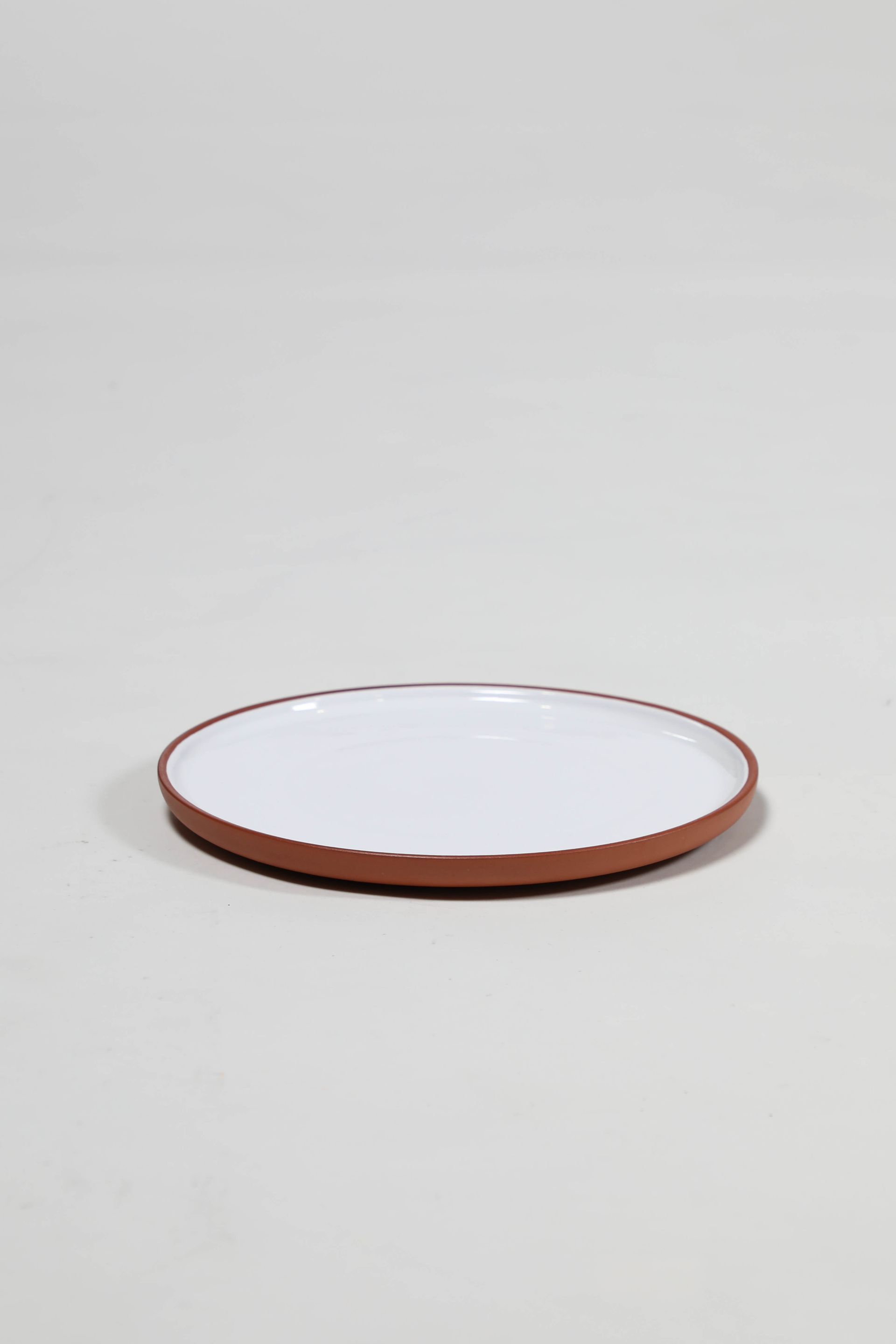 Earth dinner plate 22 cm, white | Franckly