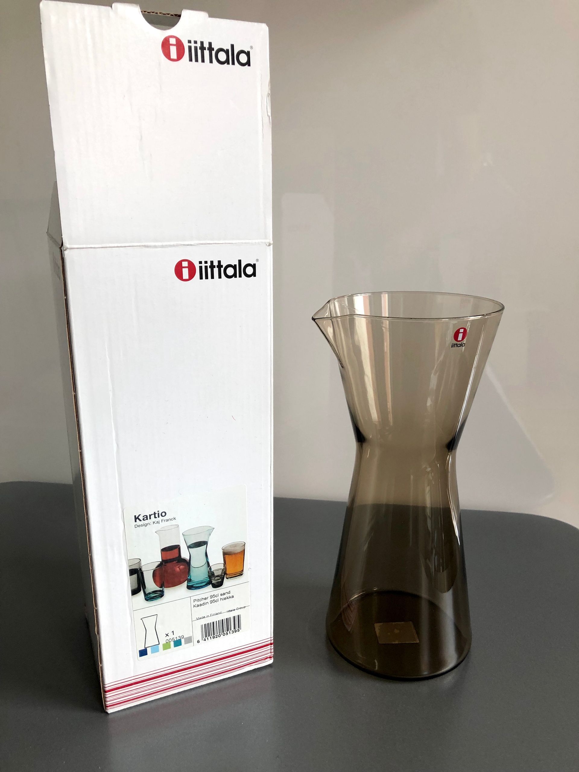 Iittala Kartio pitcher 95 cl, sand. Brand-new, mint condition, unused ...