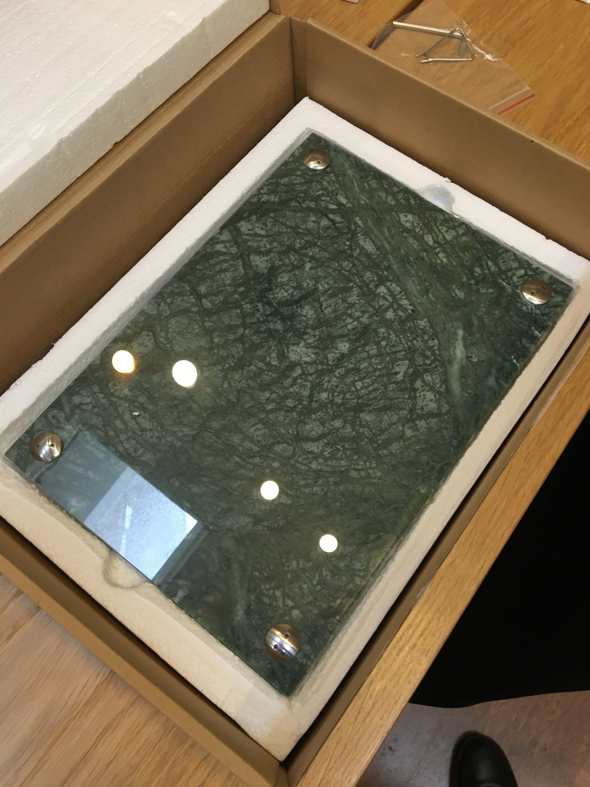 Frame picture frame, medium, green marble | Franckly