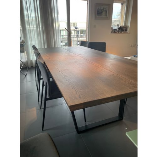Vancouver table, solid oak - dark oiled | Franckly