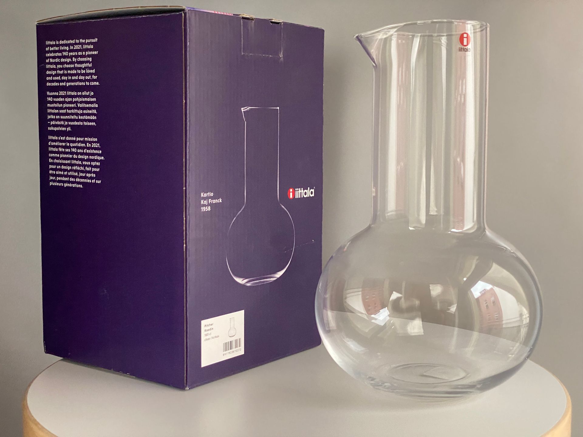 Iittala Kartio pitcher 160 cl, clear | Franckly