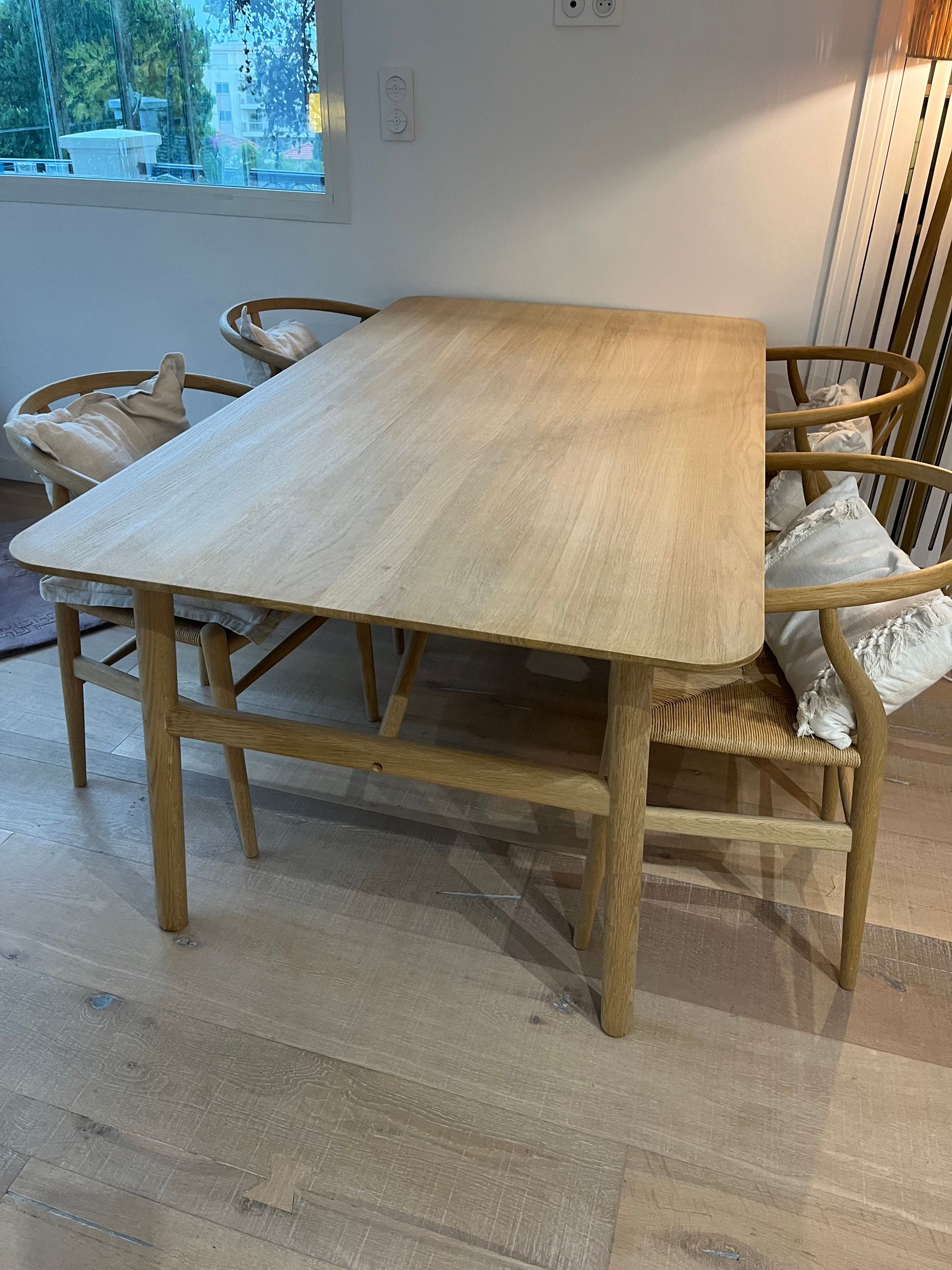Hven table, 170 cm, untreated oak | Franckly