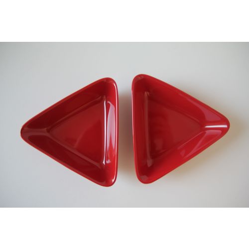 Teema dish triangle 12 cm, red | Franckly