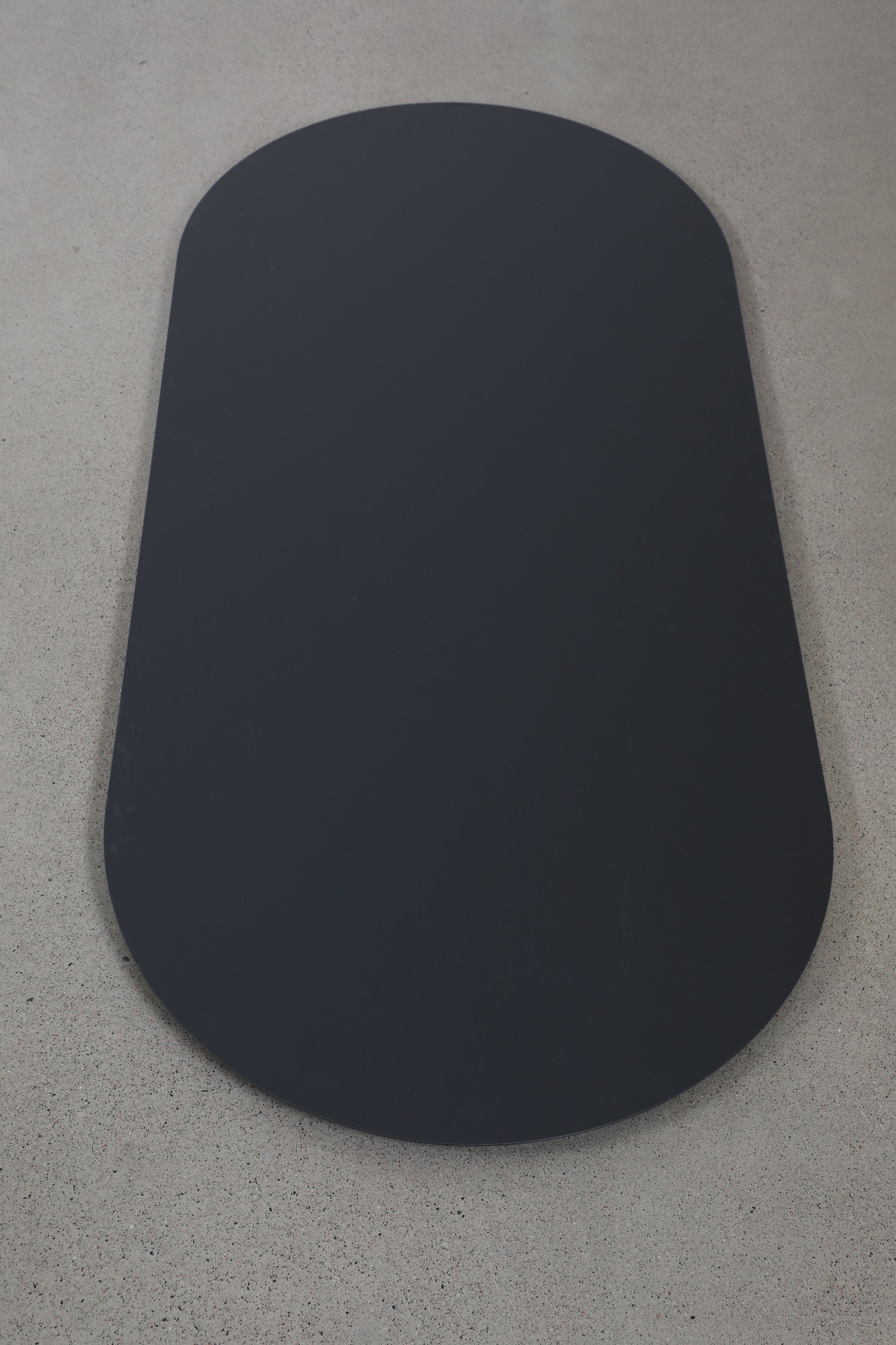 Snaregade table top, oval, 210 x 95 cm, black oak | Franckly