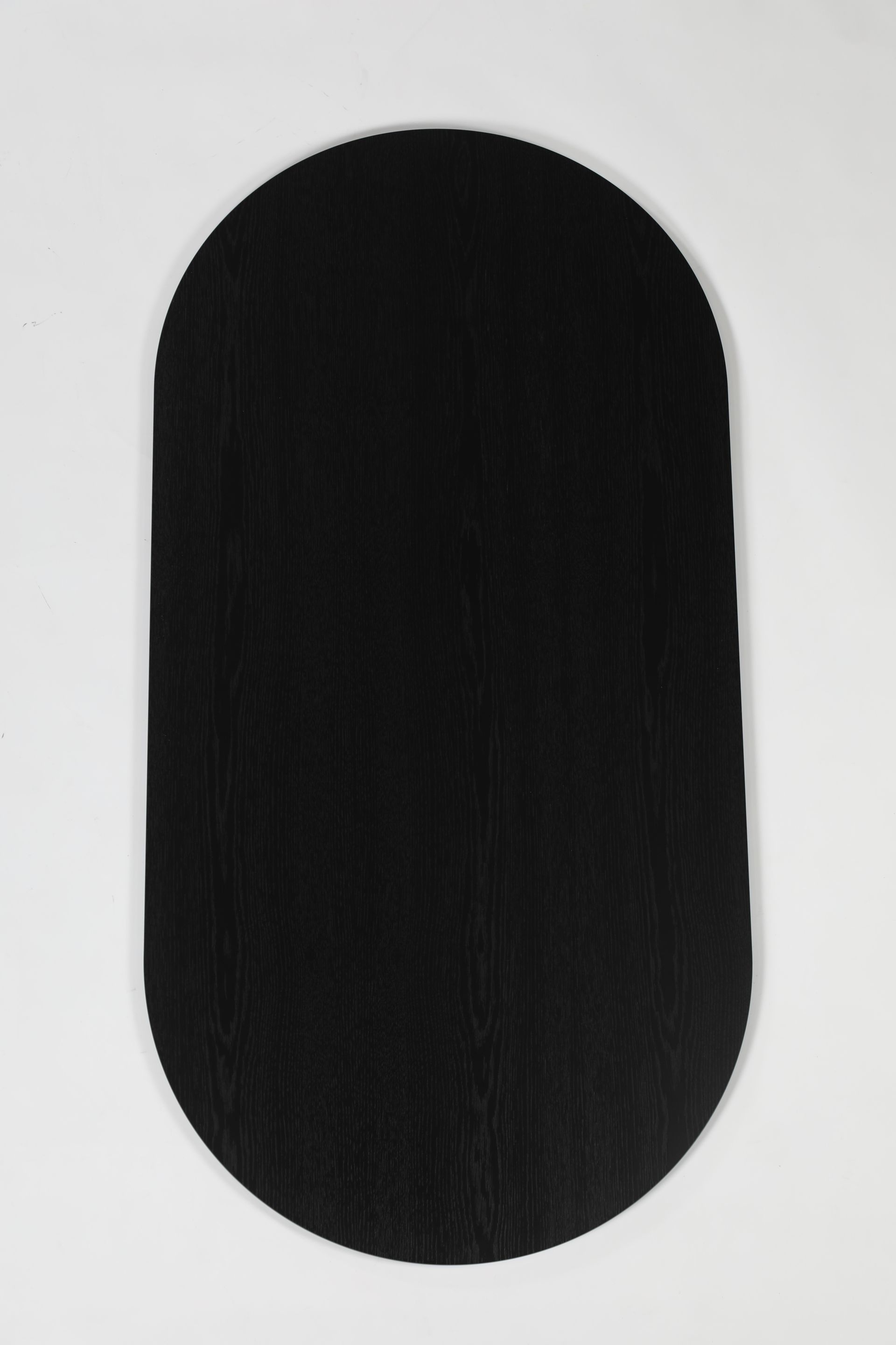 Mingle table top, oval, 150 cm, black | Franckly