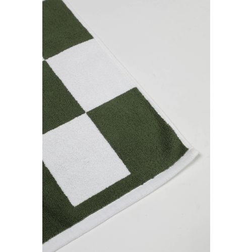 Check bath mat, matcha, 50 x 90 cm. | Franckly