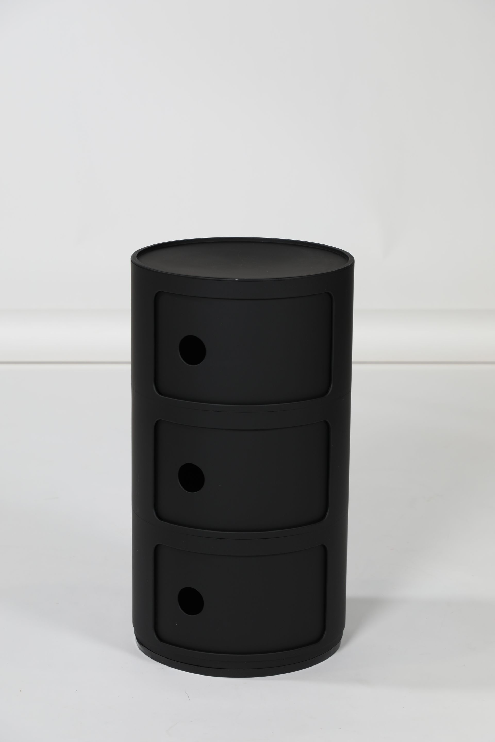 Componibili Recycled storage unit, 3 modules, matt black | Franckly