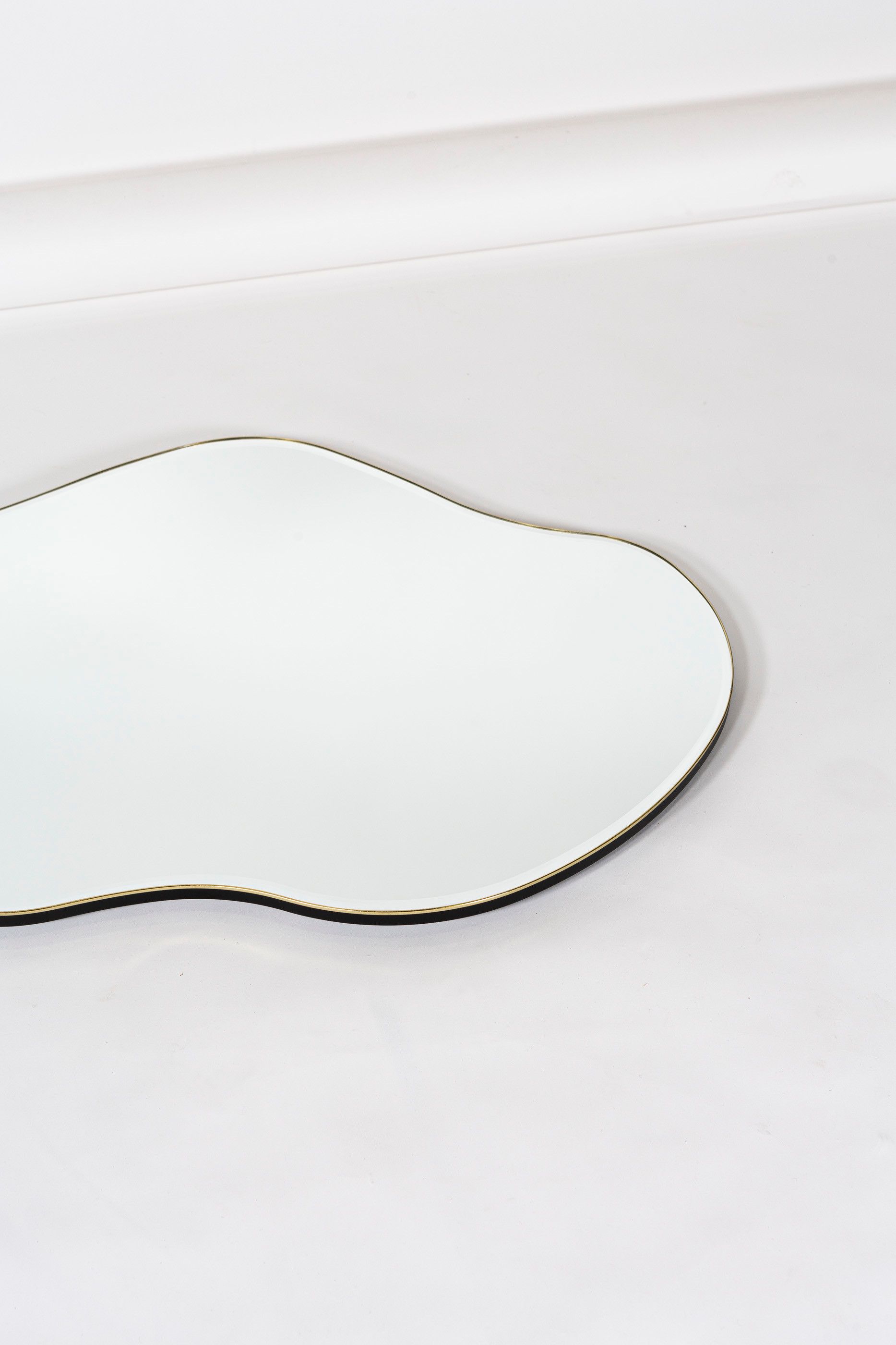 Pond mirror, large, brass | Franckly