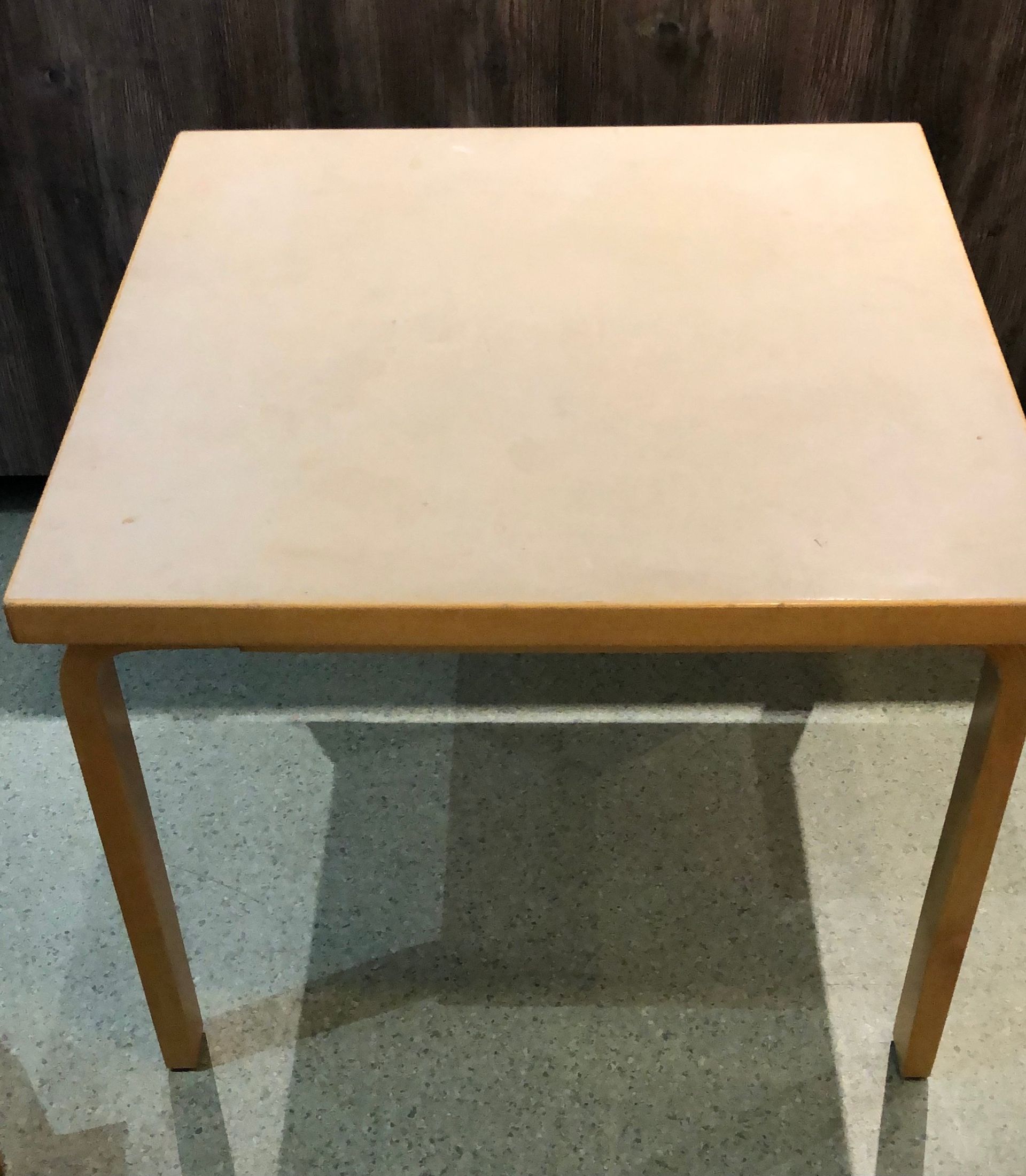 Aalto table 75x75 cm, birch - grey/putty | Franckly