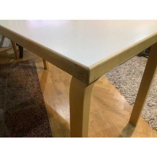 Aalto table 80A, birch - white | Franckly