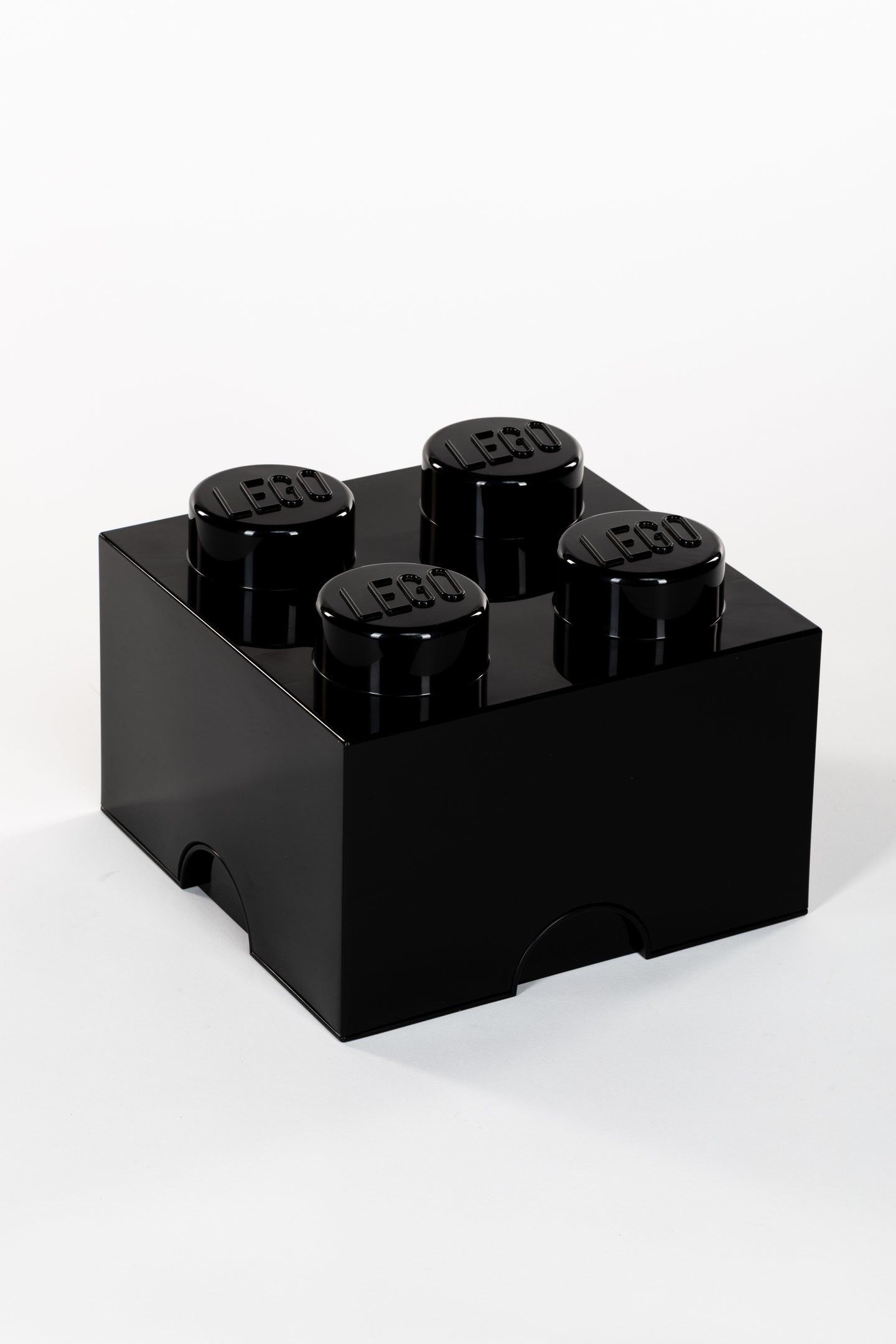 Lego Storage Brick 4, black | Franckly