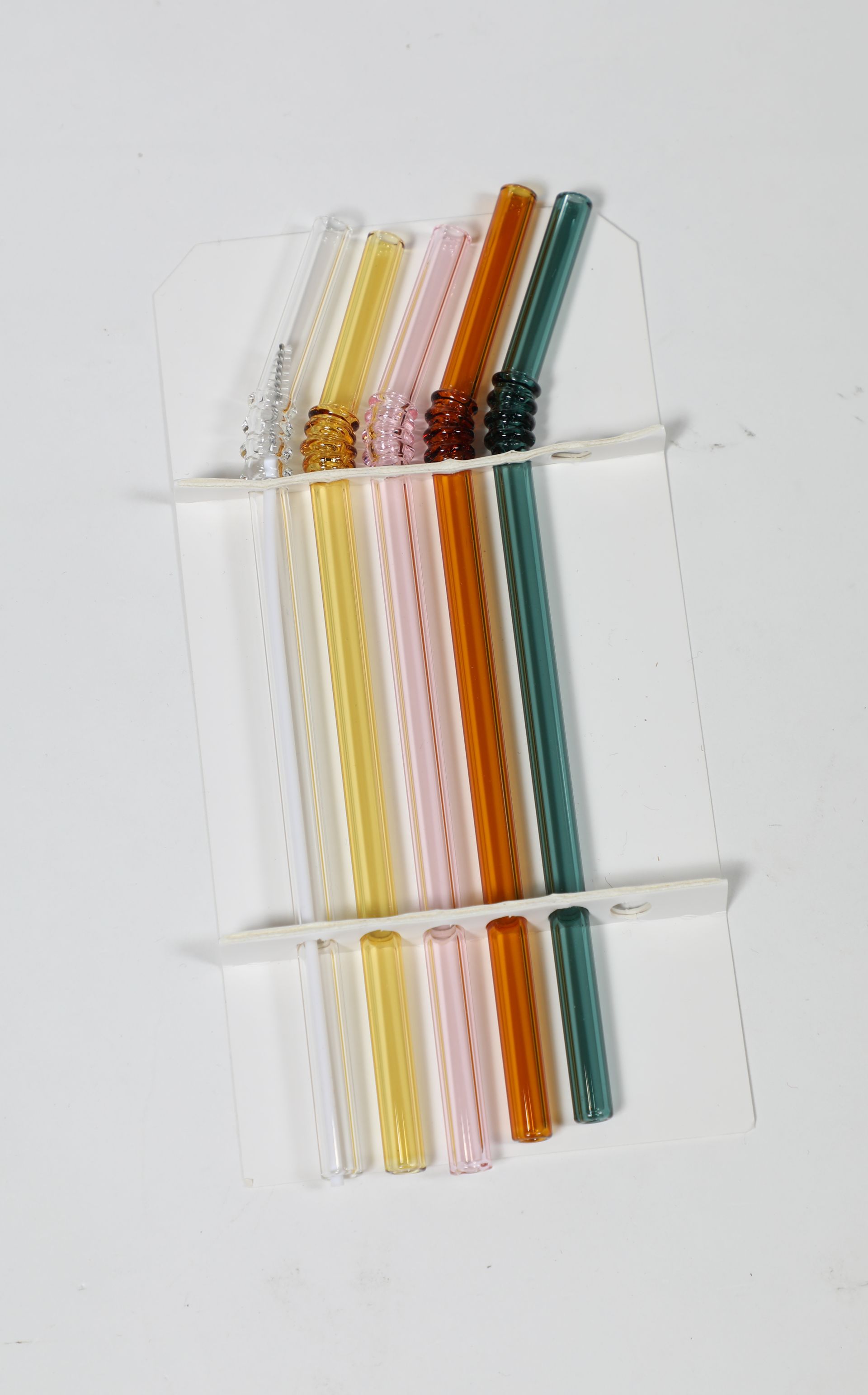 Sip Swirl straws, 6 pcs, glass | Franckly