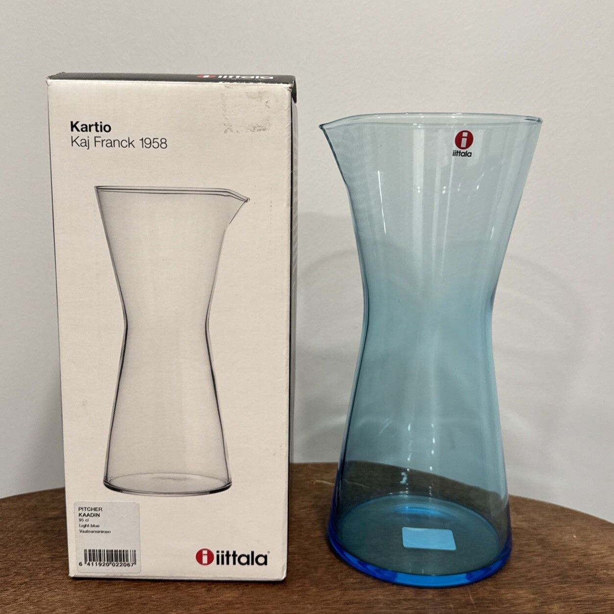 Iittala Kartio pitcher, 95 cl, light blue | Franckly