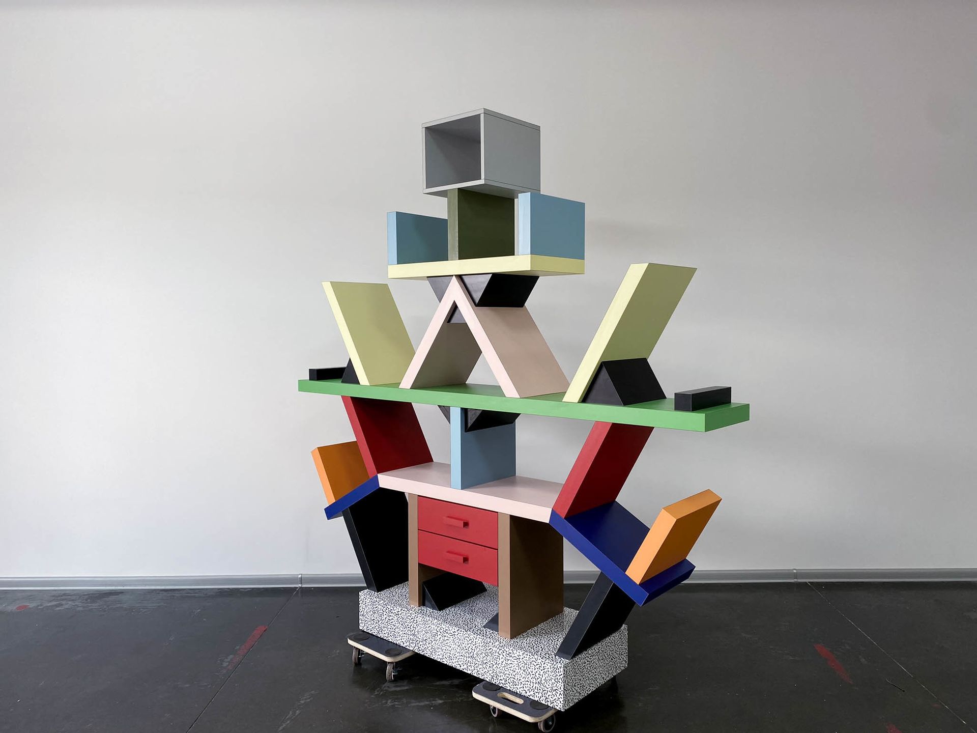 Carlton Library Bookcase Shelv by Ettore Sottsass - Memphis Milano ...
