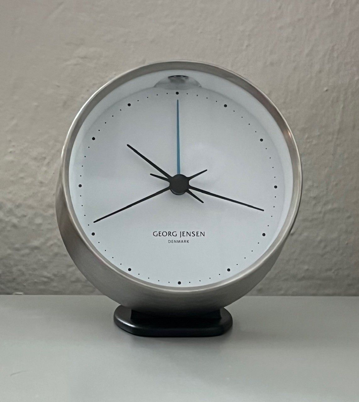 Henning Koppel alarm clock, stainless steel | Franckly