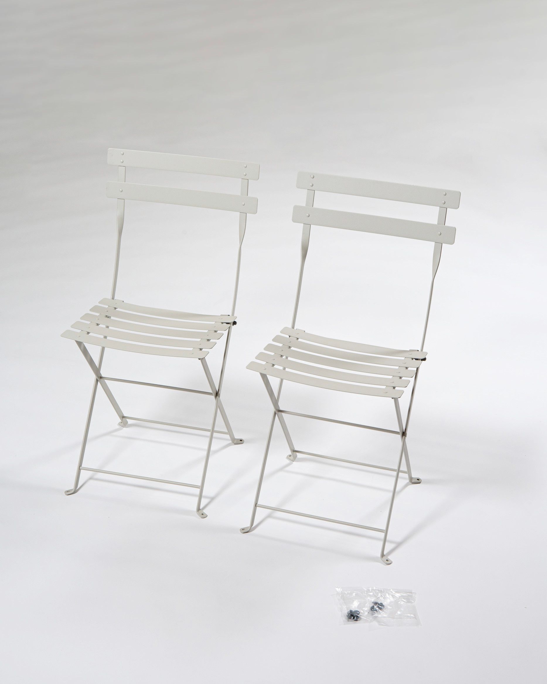 Bistro Metal chair, clay grey, 2 pcs | Franckly