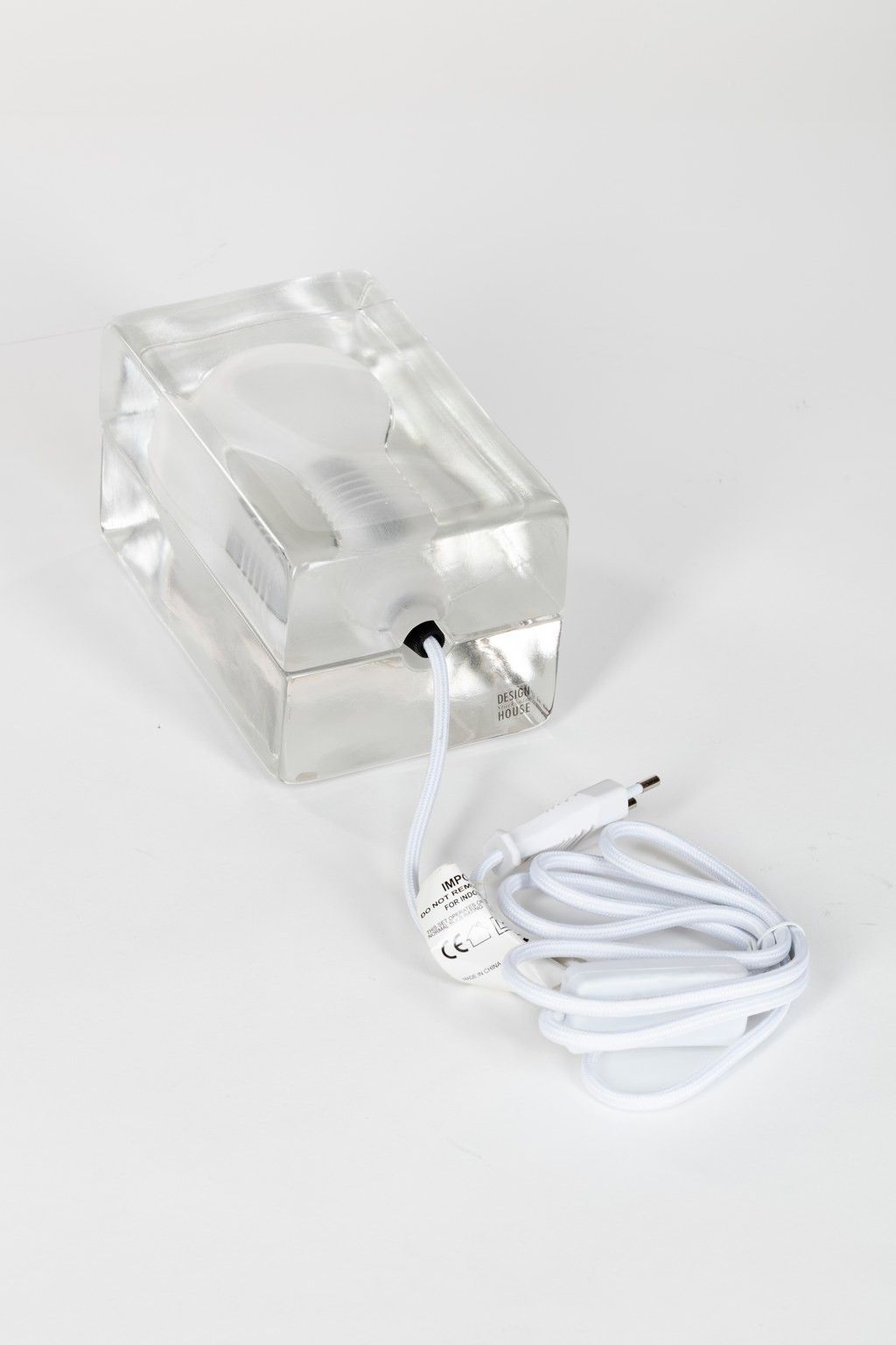 Block valaisin, valkoinen johto | Franckly