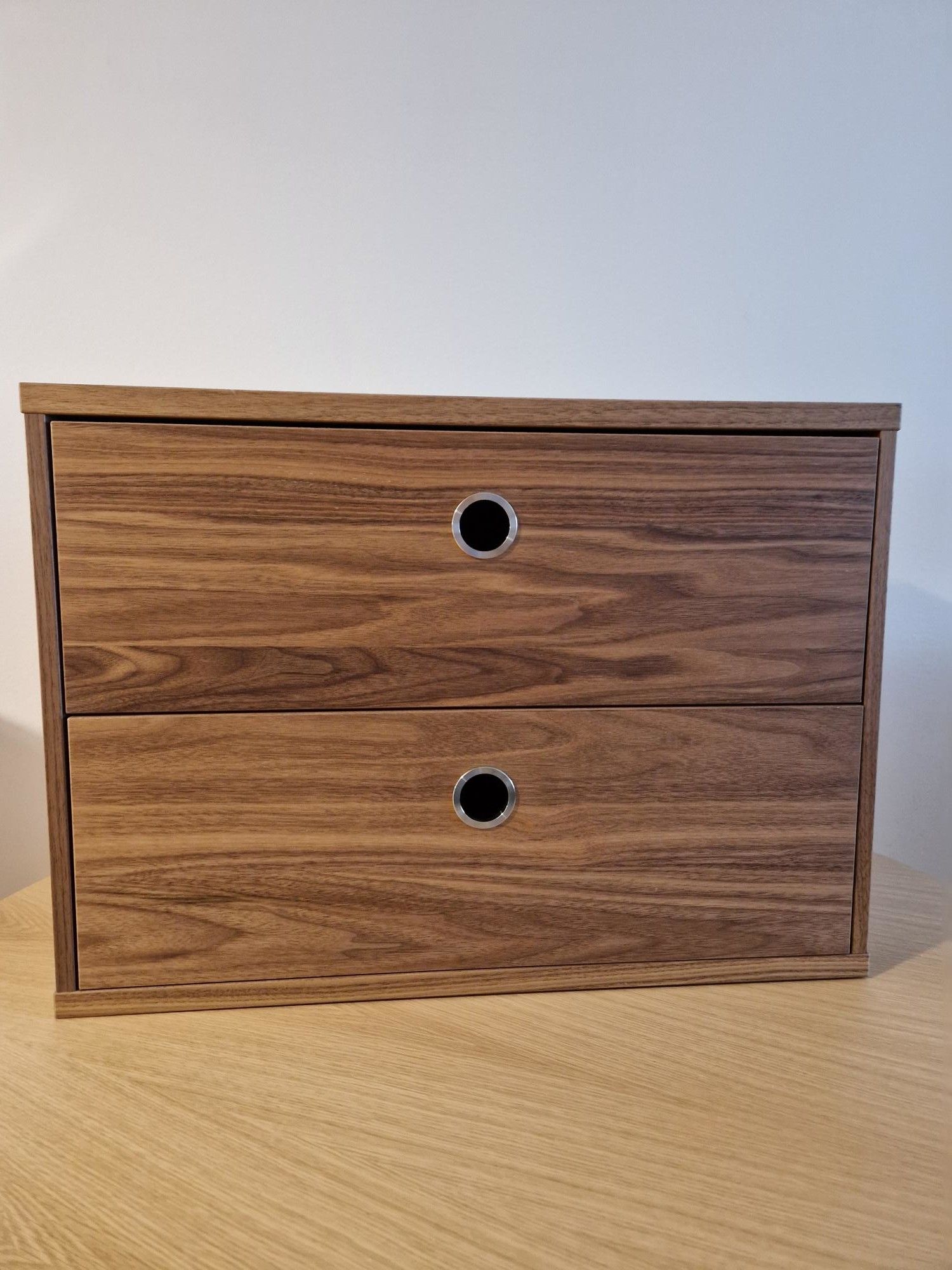 String chest with 2 drawers, 58 x 30 cm, walnut | Franckly