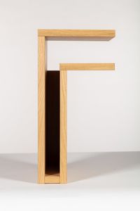 Maze F-shelf, right, oak | Pre-used design | Franckly