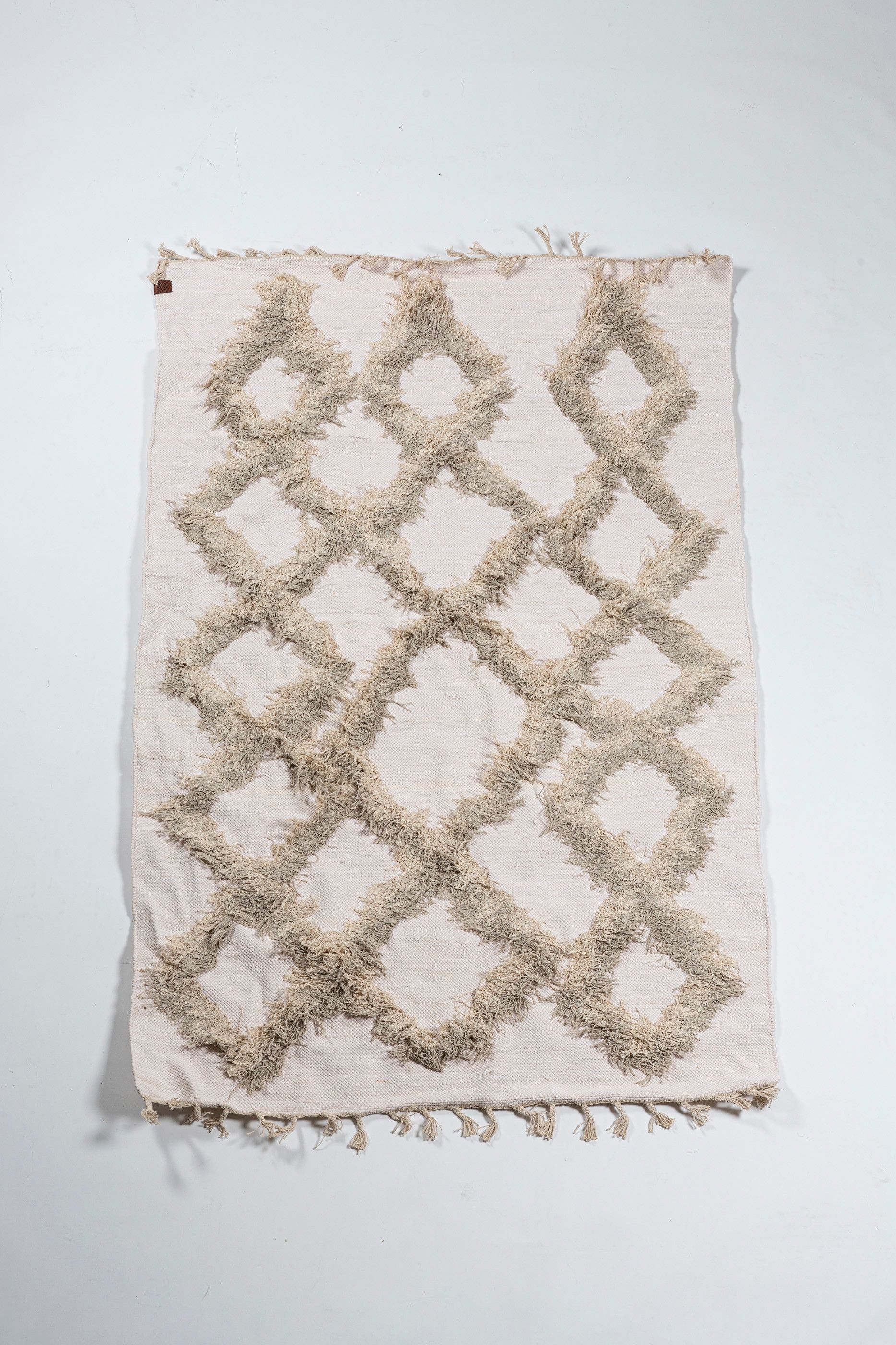 Tie rug 140 x 200 cm, grey | Franckly