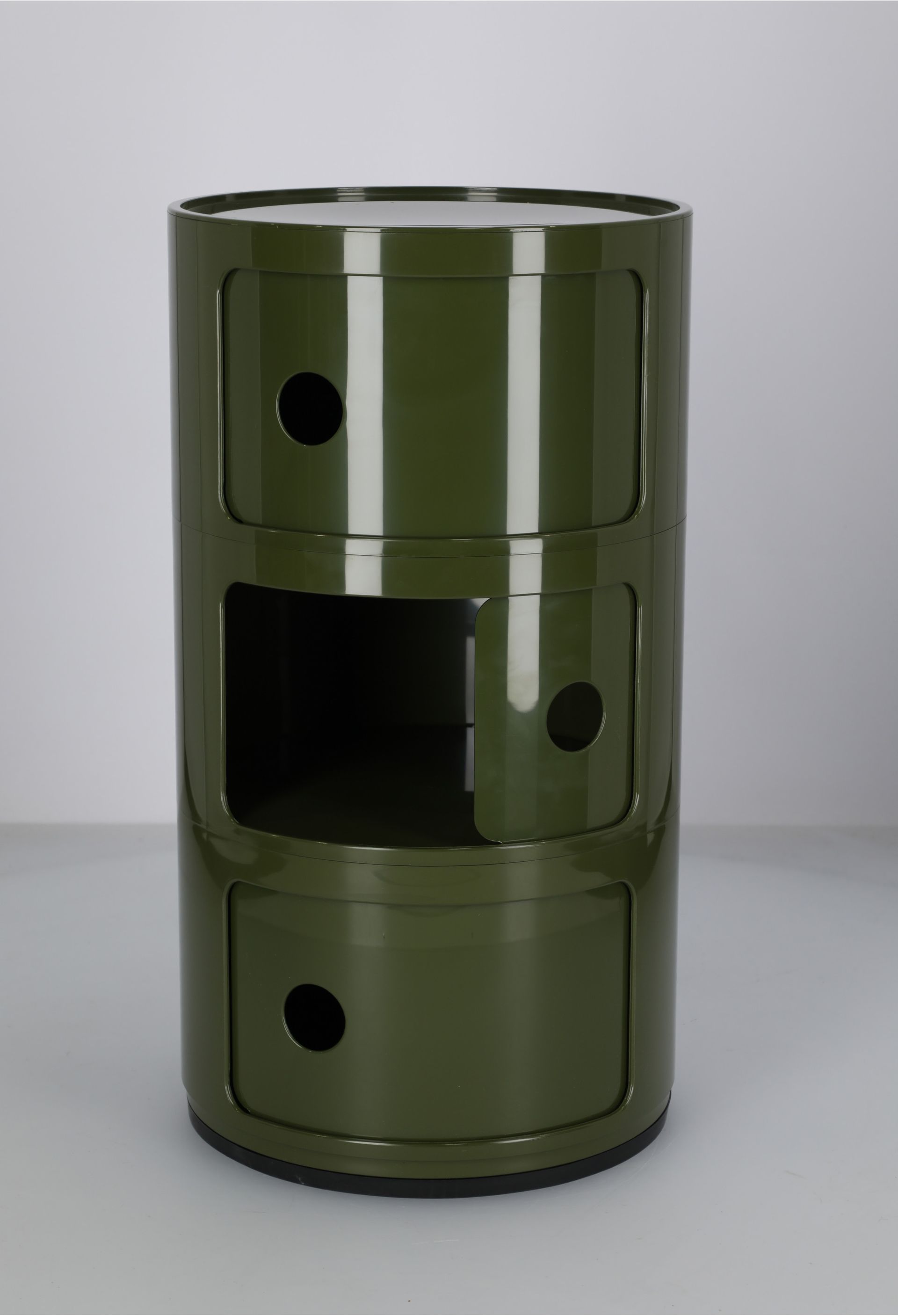 Componibili storage unit, 3 modules, green | Franckly