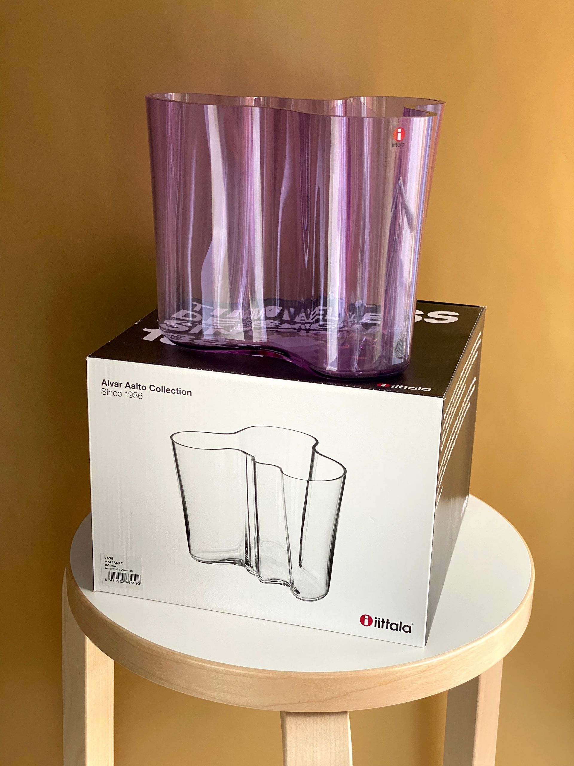 Iittala Alvar Aalto vase 160 mm, amethyst | Franckly