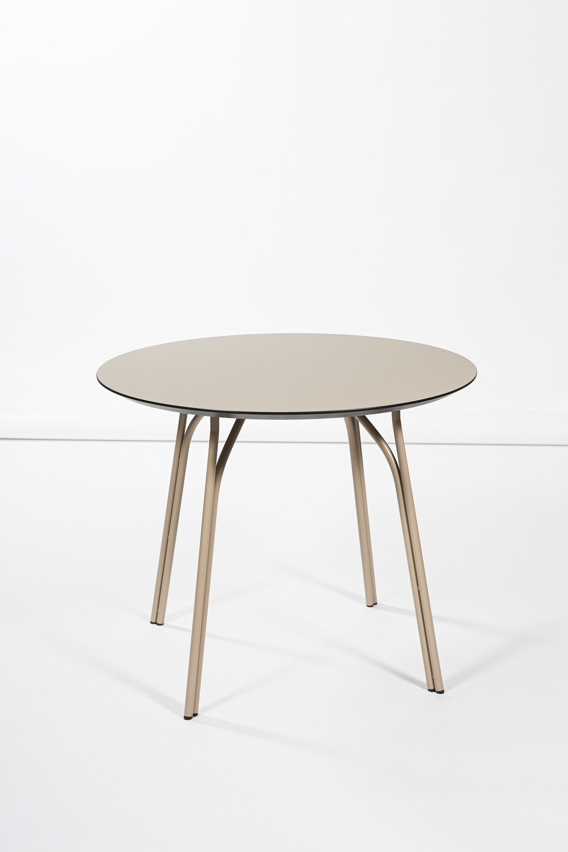 Tree dining table, round 90 cm, beige | Franckly