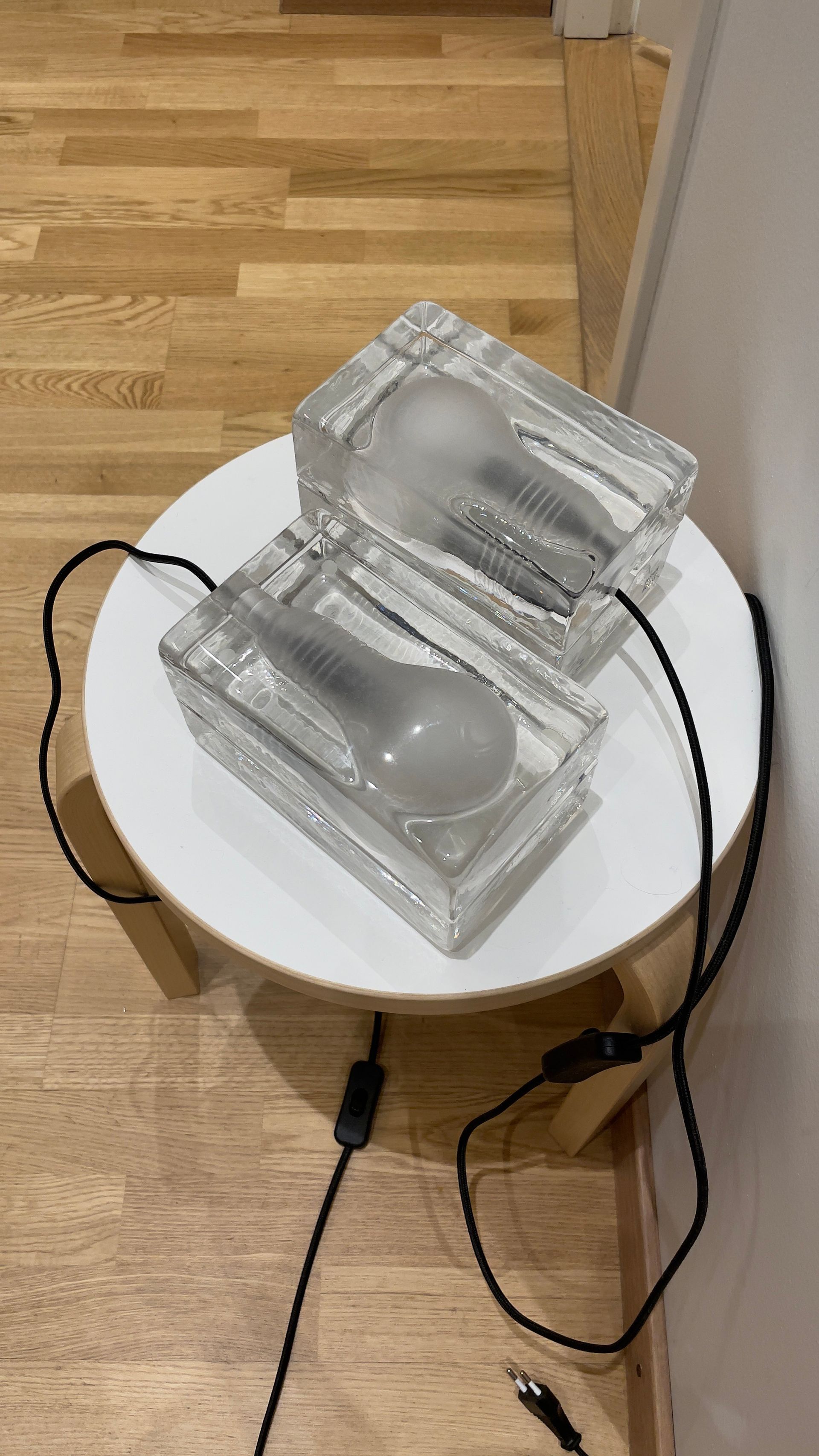 Block Lamp, black cord | Franckly