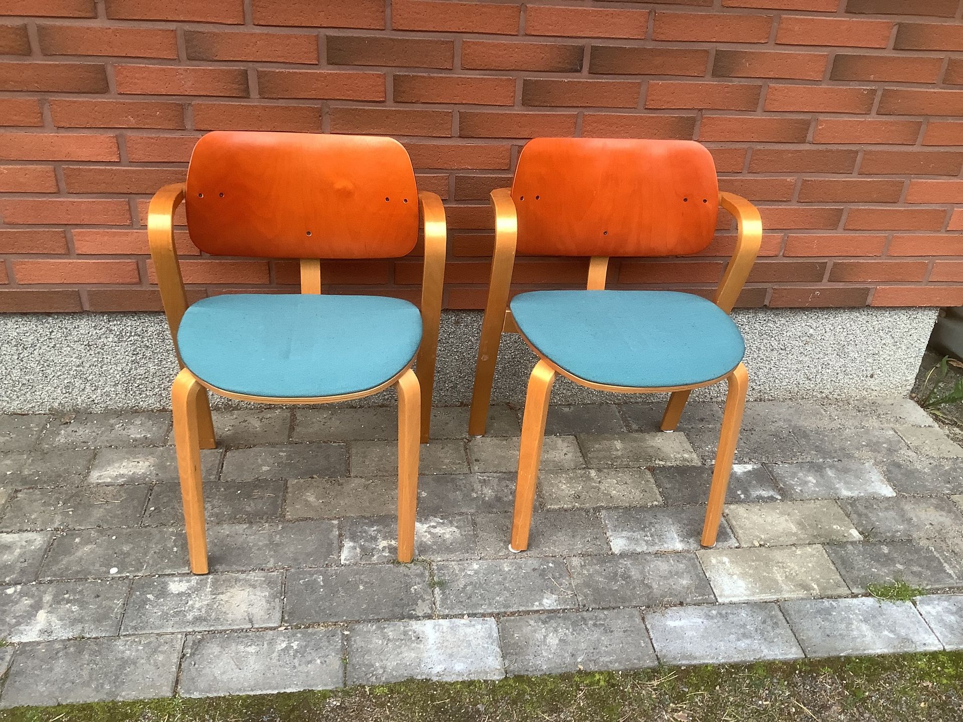 Aslak chair, birch - turquoise | Franckly