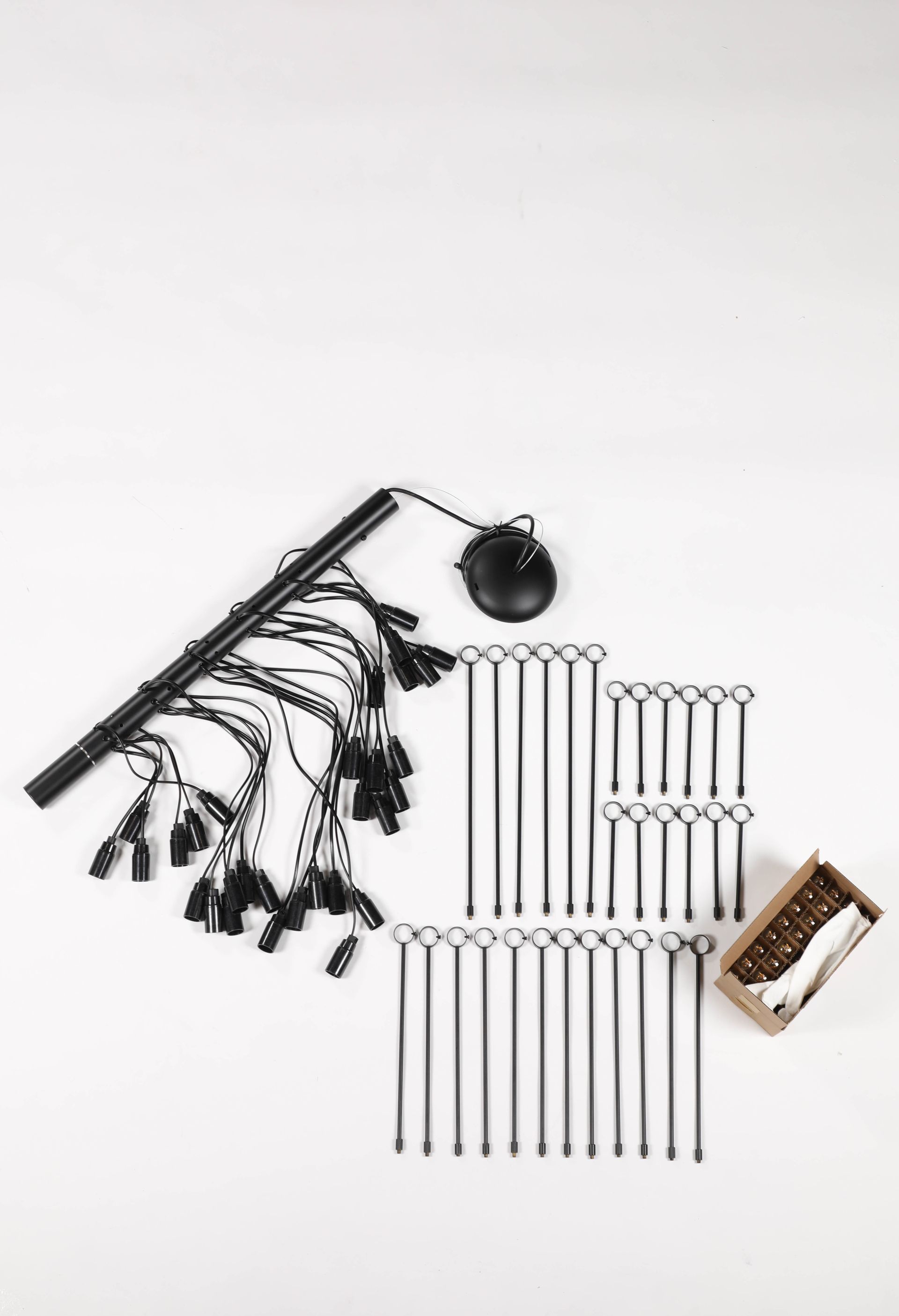 2097/30 chandelier, black | Franckly