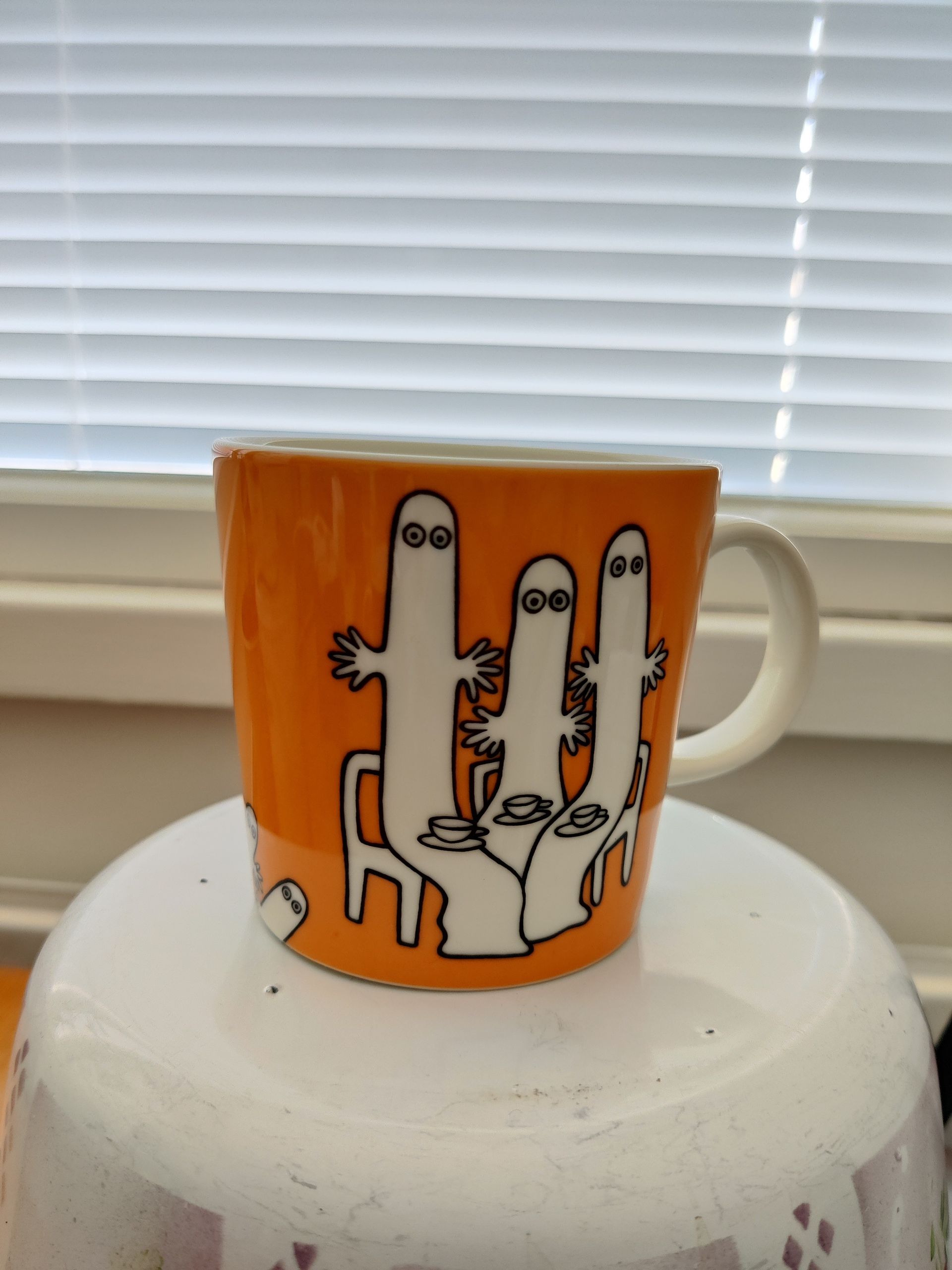 Moomin mug, Hattifatteners, orange | Franckly