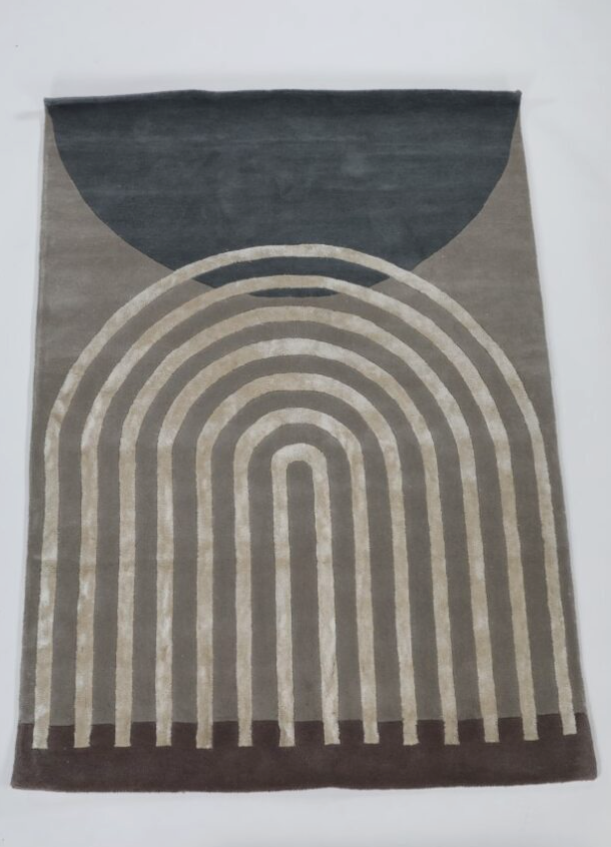 Atrium carpet, grey, 140 x 200 cm | Franckly