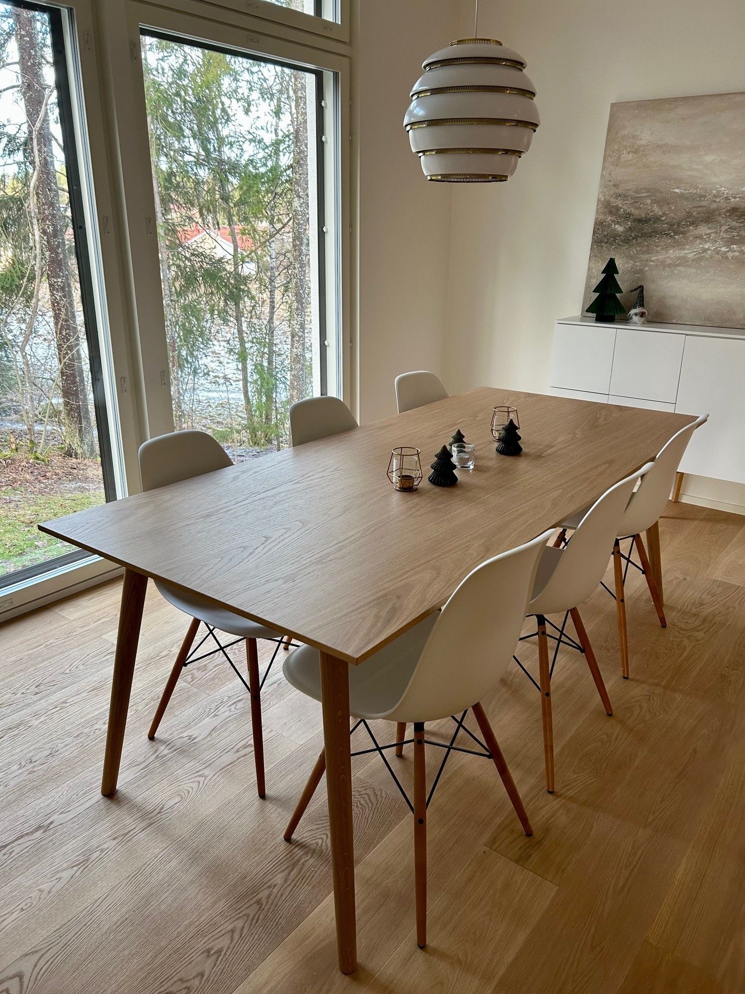 In Between SK5 table, 90x200 cm, lacquered oak | Franckly