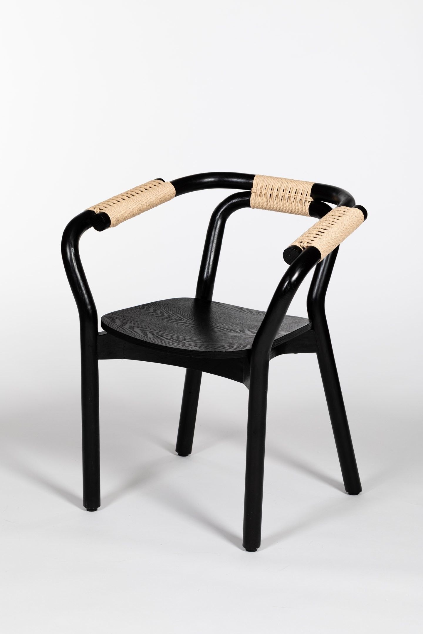 Knot chair, black - natural | Franckly