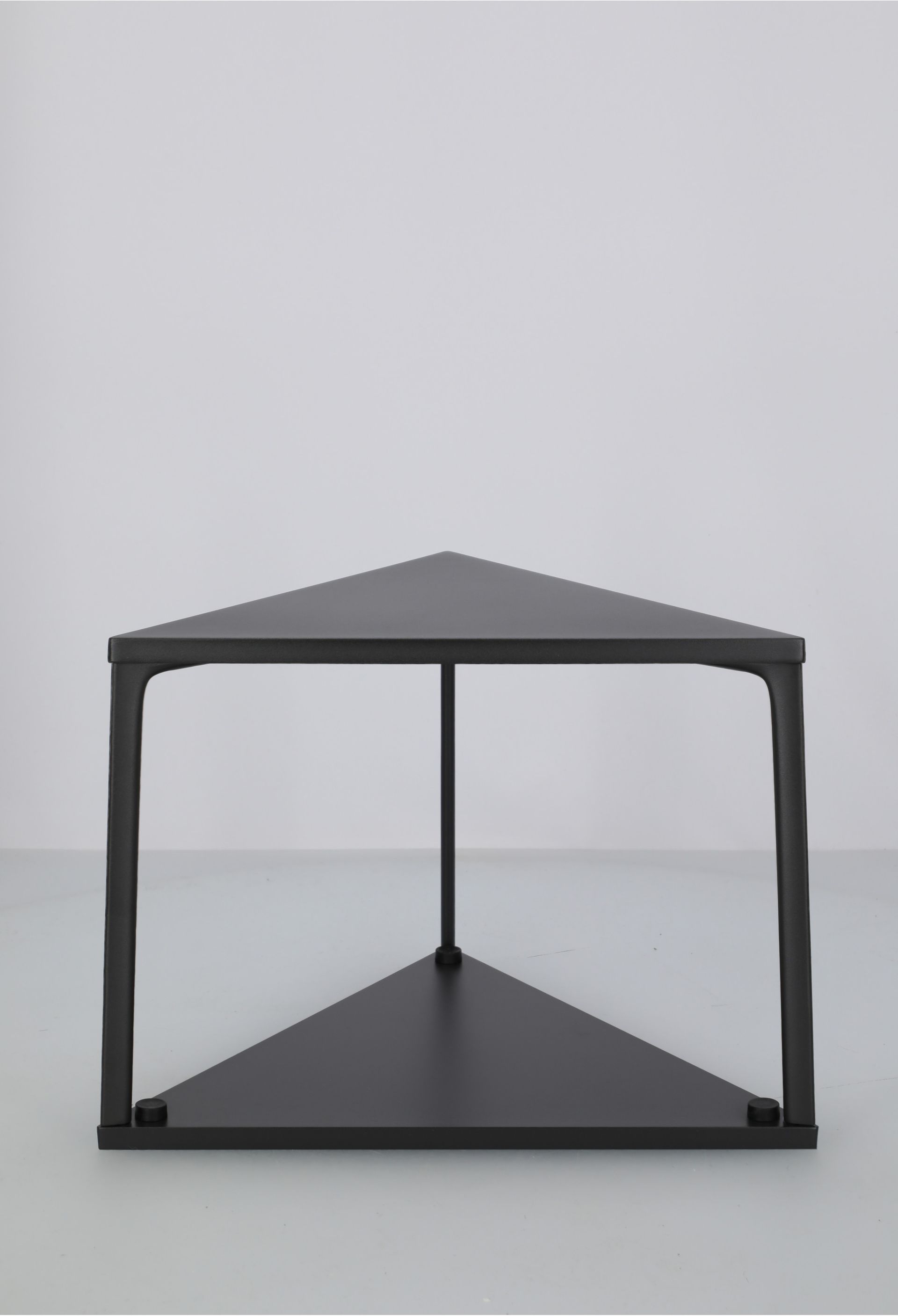 Eiffel side table 52 x 52 cm, triangle, black | Franckly