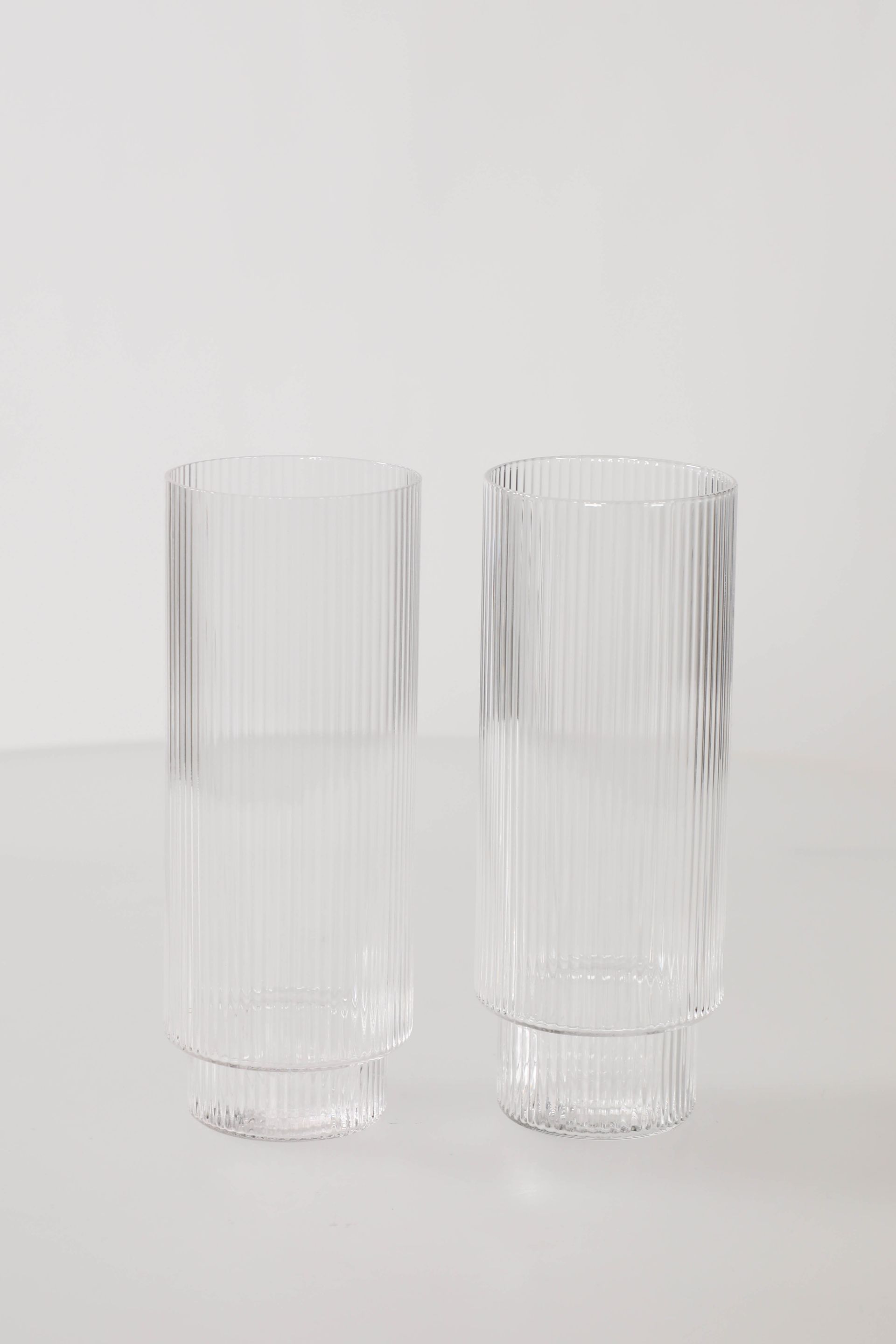 Ripple glass, long, clear | Franckly
