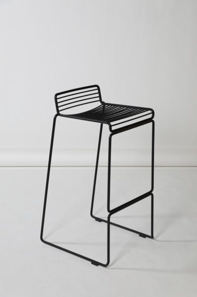 Hee bar stool, black, 75 cm | Franckly