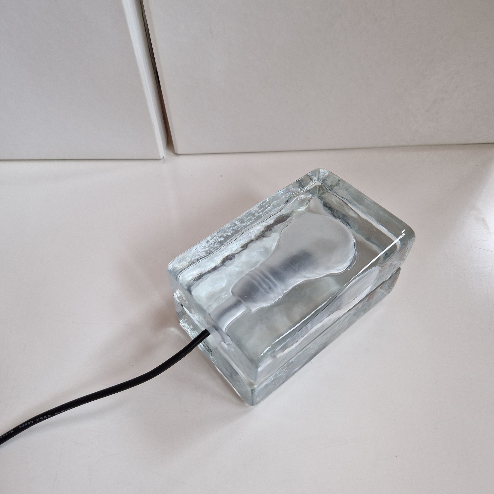 Block Lamp, black cord | Franckly