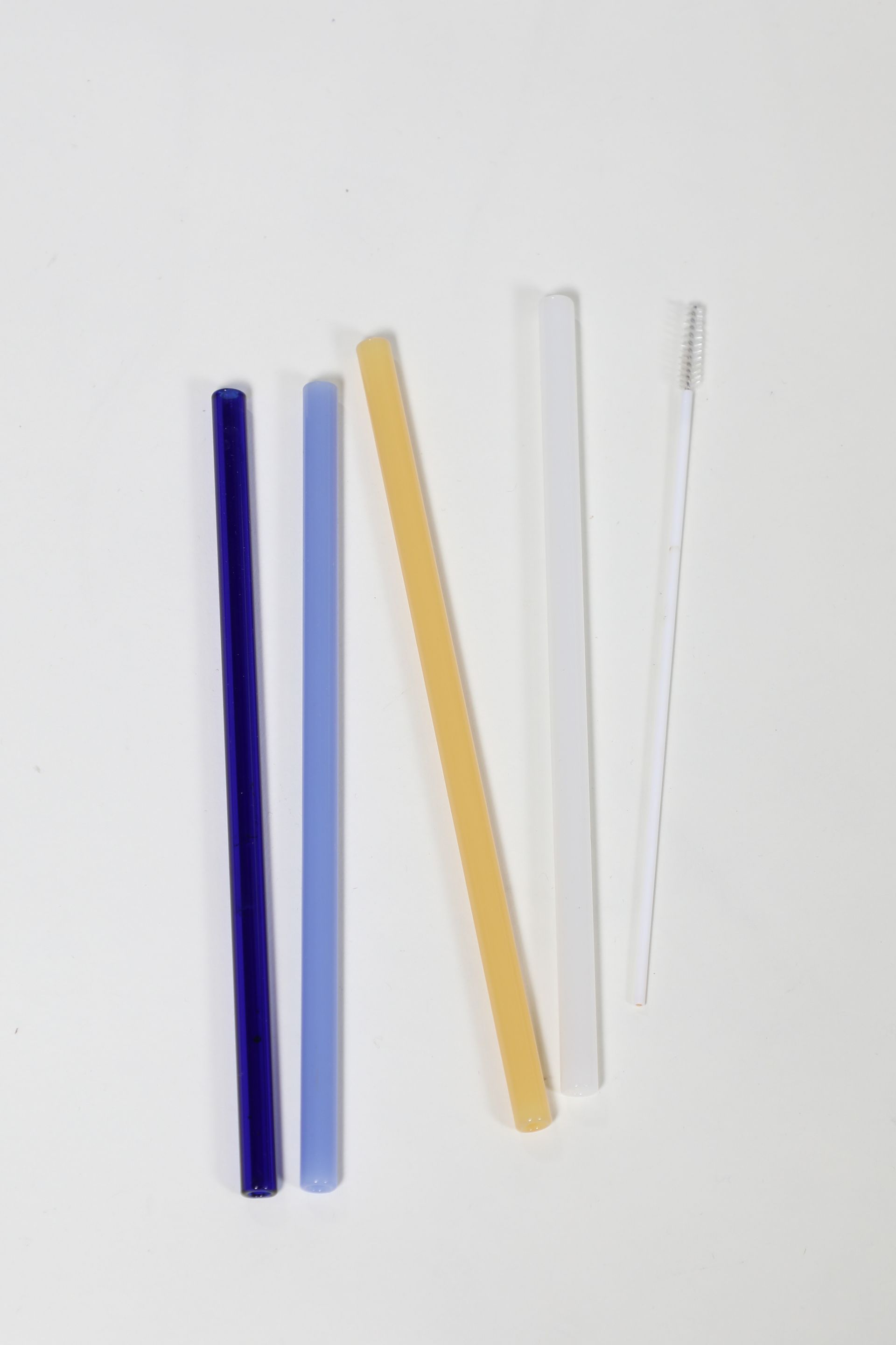 Sip Straight straws, 4 pcs, glass | Franckly