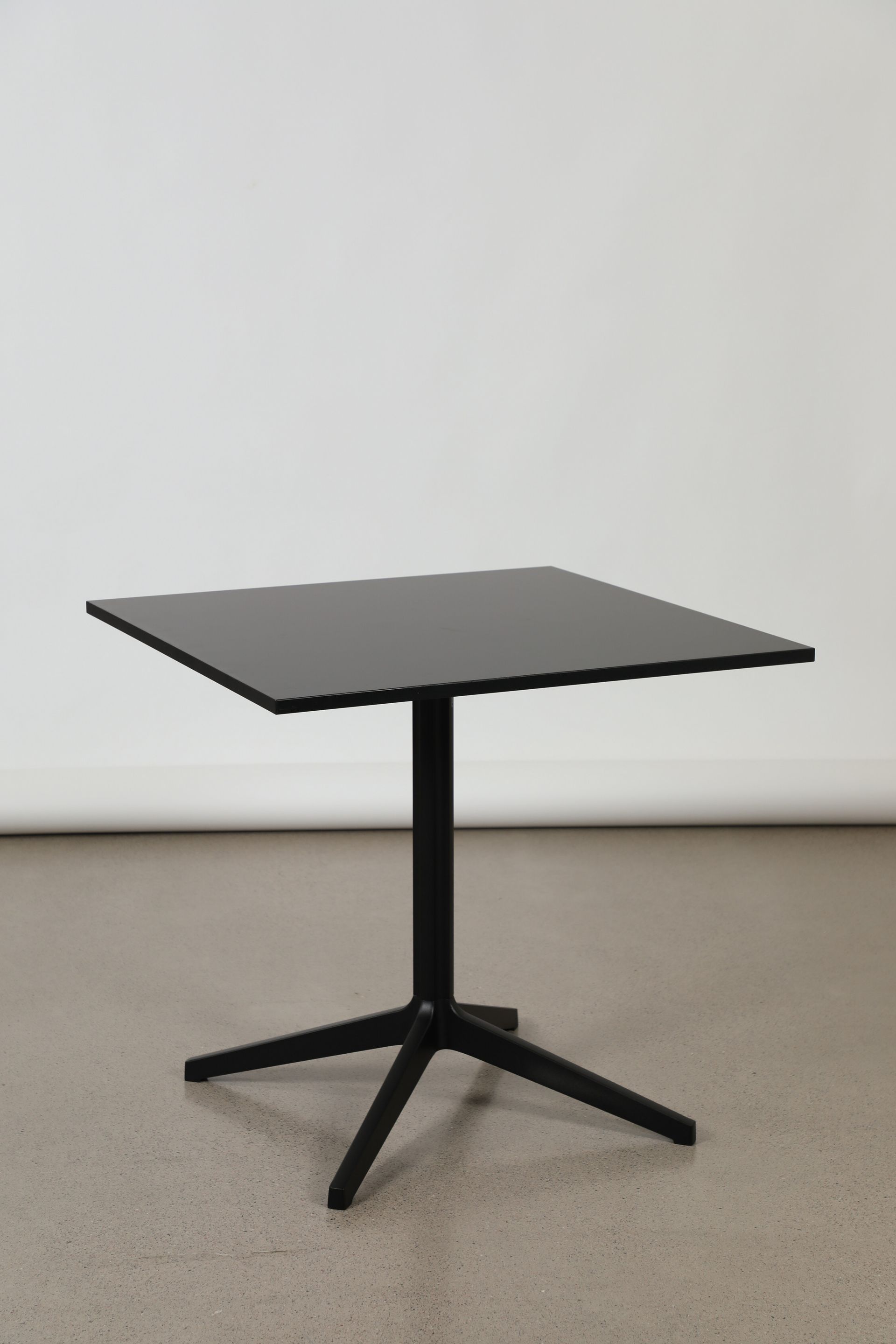 Ypsilon 4 folding table, 79 x 79 cm, black - black laminate | Franckly