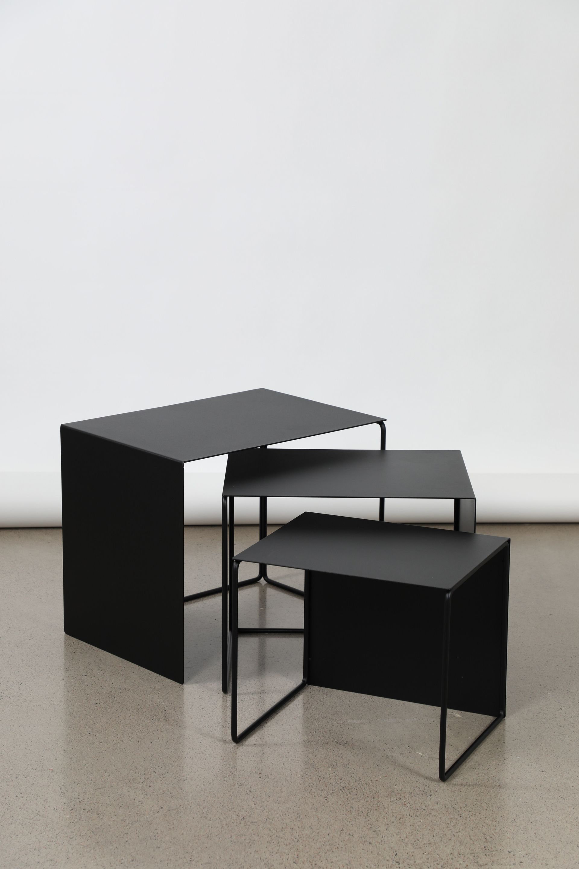 Cluster tables 3 pcs, black | Franckly