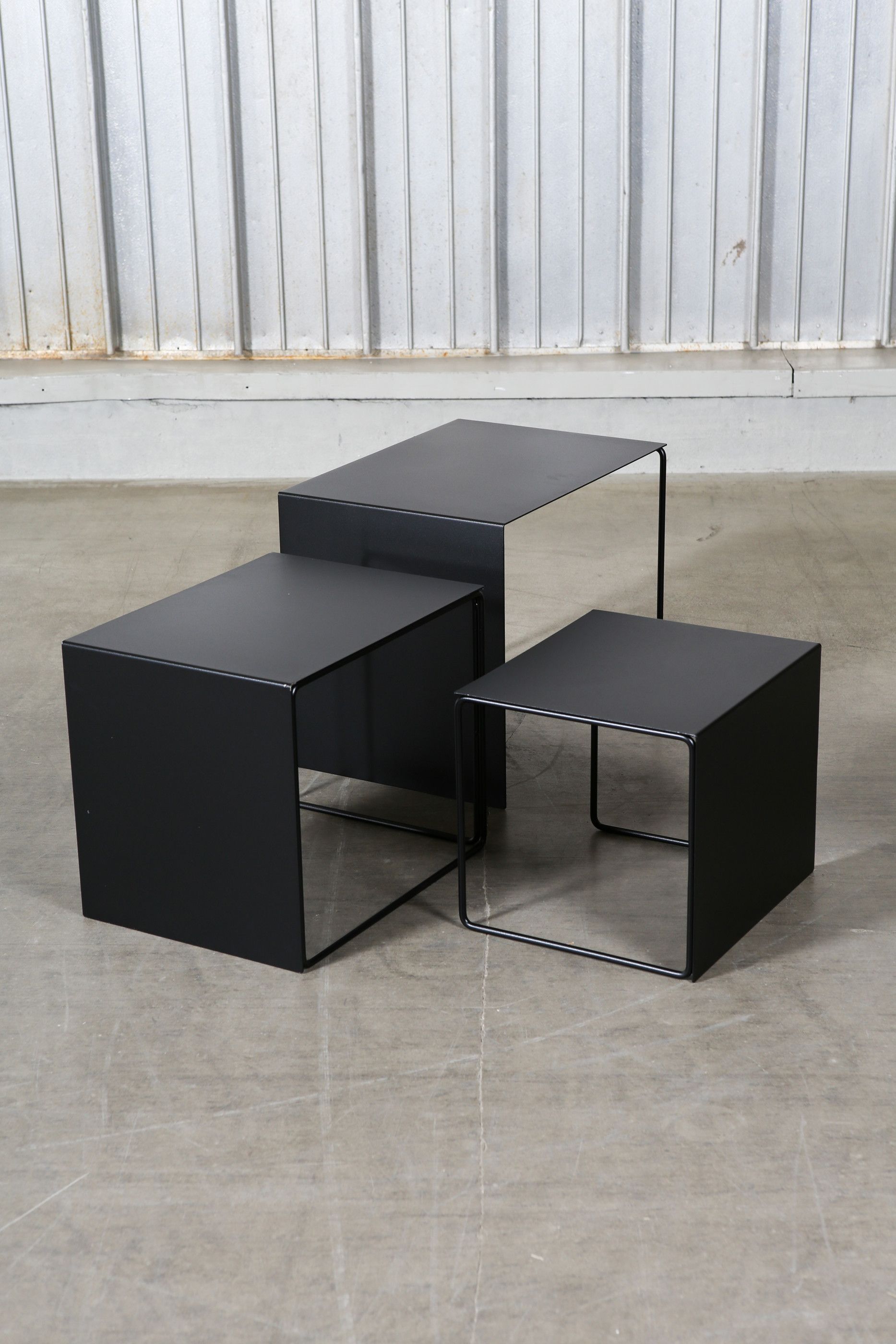Cluster tables 3 pcs, black | Franckly